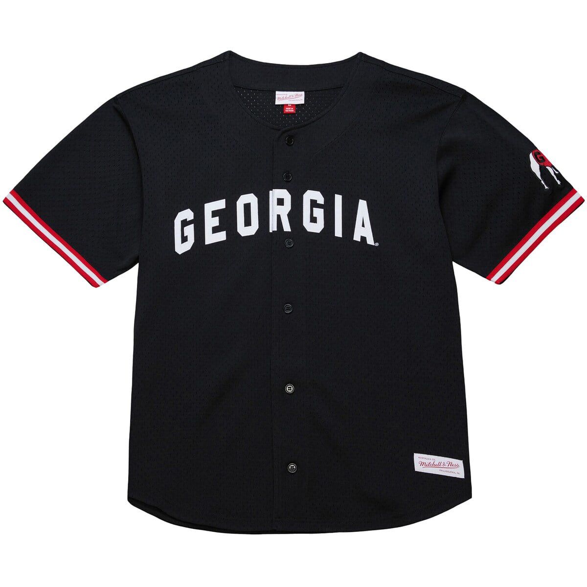 Mitchell & Ness NCAA Georgia Bulldogs On The Clock Full-Button Fashion ...