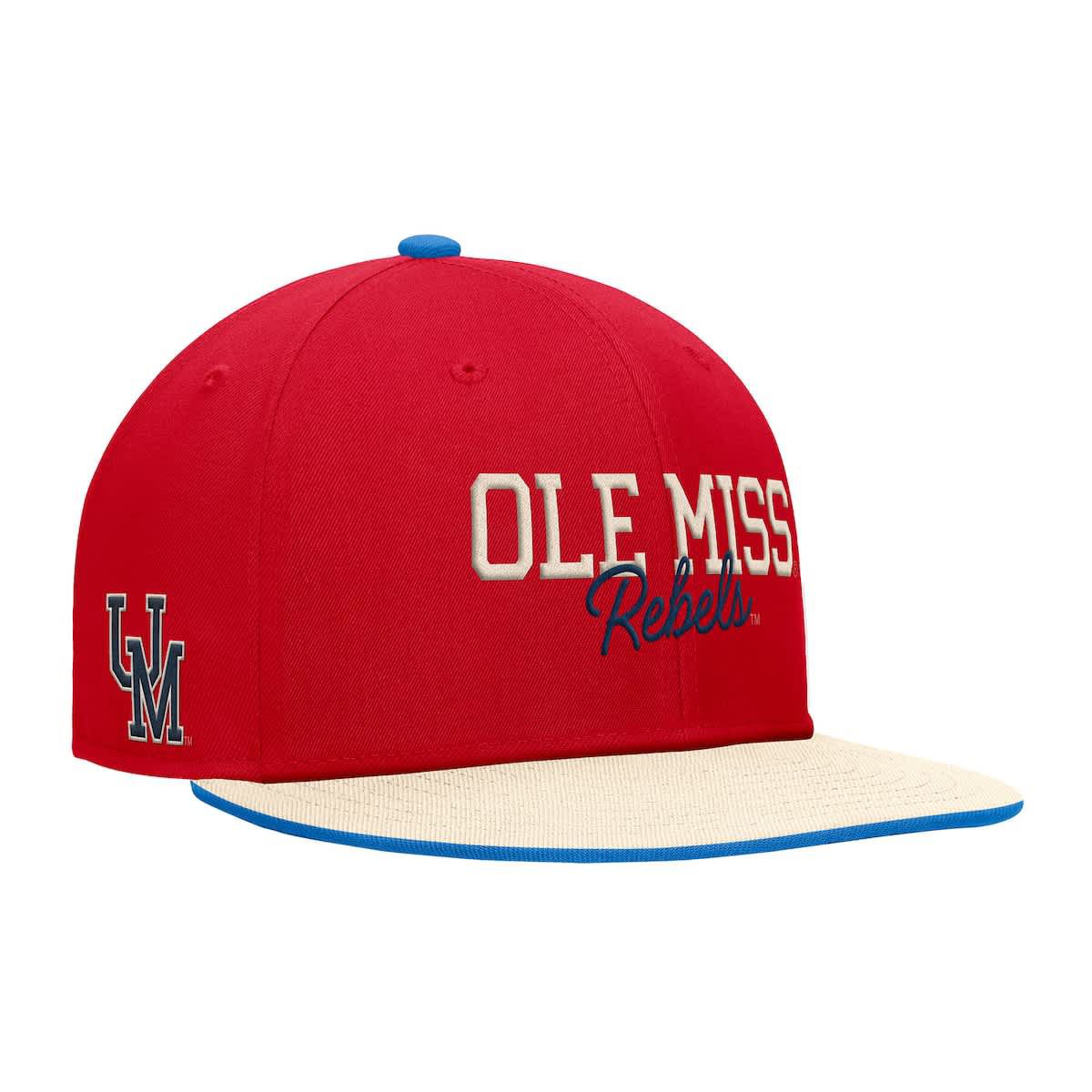 Nike® NCAA Nike Ole Miss Rebels Vintage Script Pro Dri-FIT Snapback Hat ...