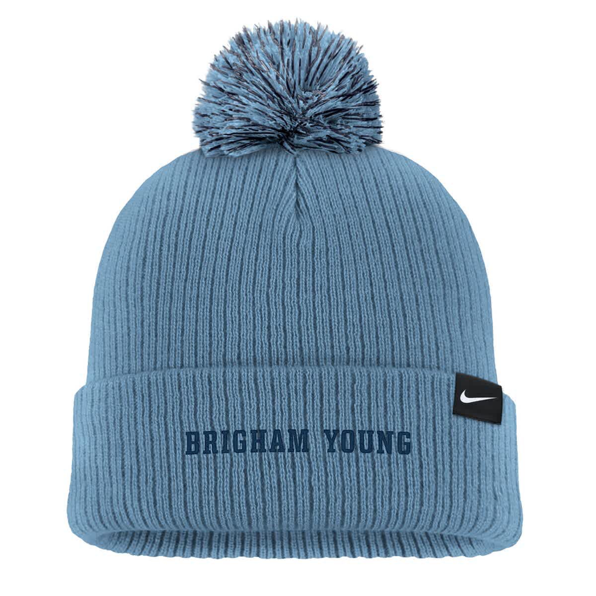 Nike® NCAA Nike BYU Cougars Tonal Peak Cuffed Knit Hat with Pom | Belk