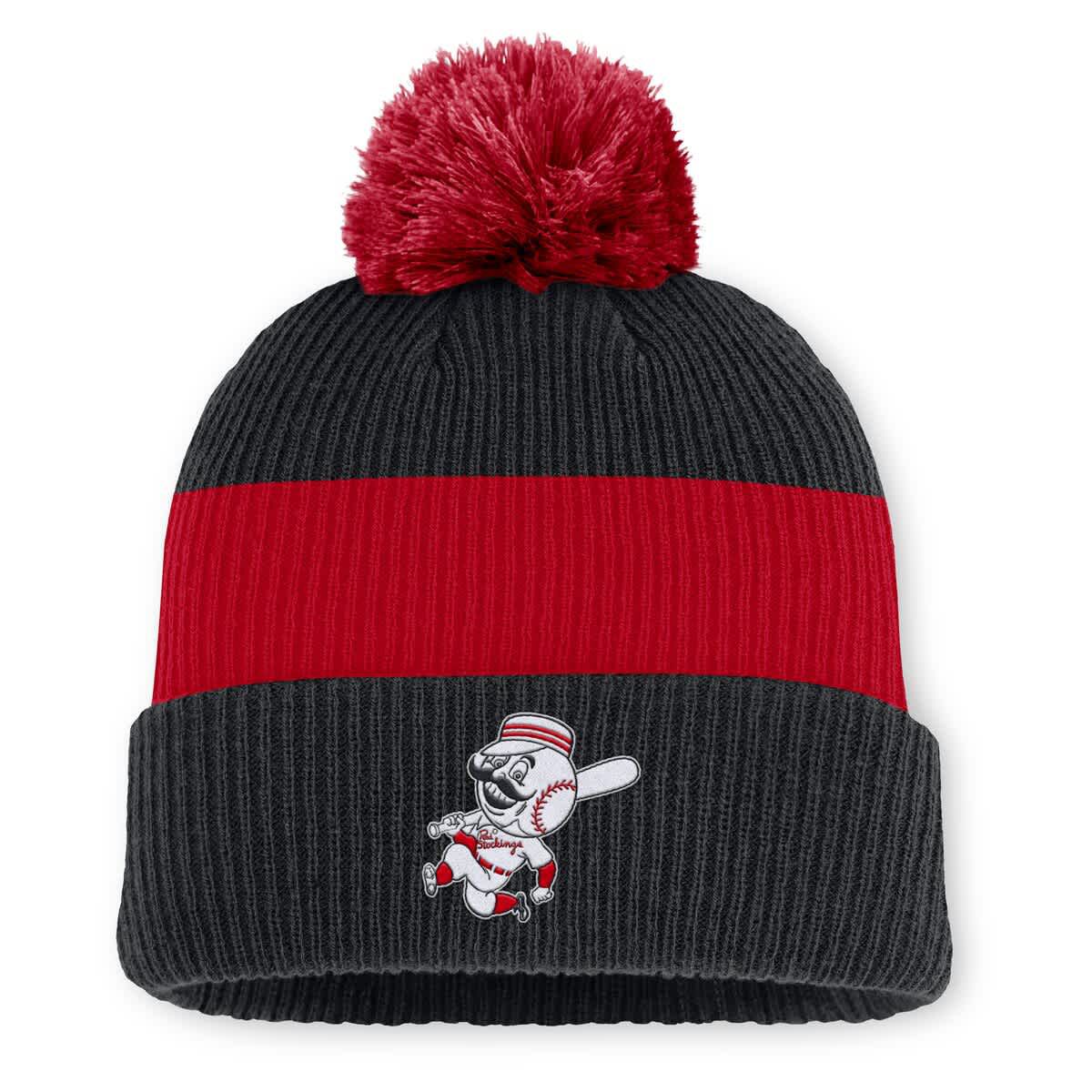 Nike® MLB Nike Black/Red Cincinnati Reds Cooperstown Collection Peak ...