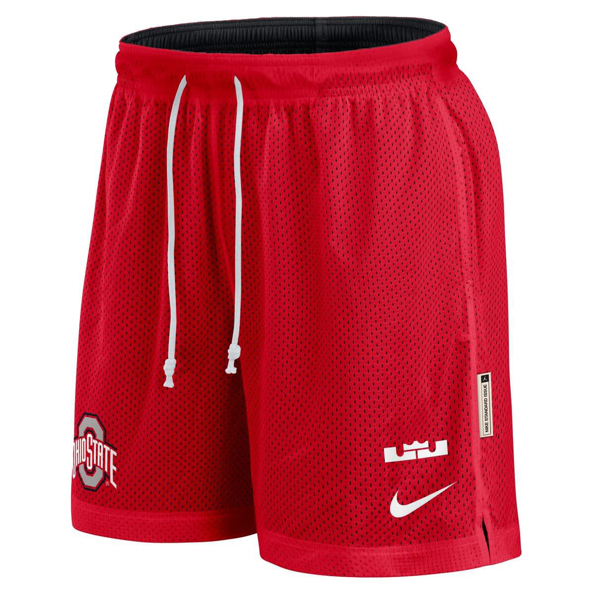 Nike® NCAA Nike Scarlet/Black Ohio State Buckeyes Courtside Standard ...