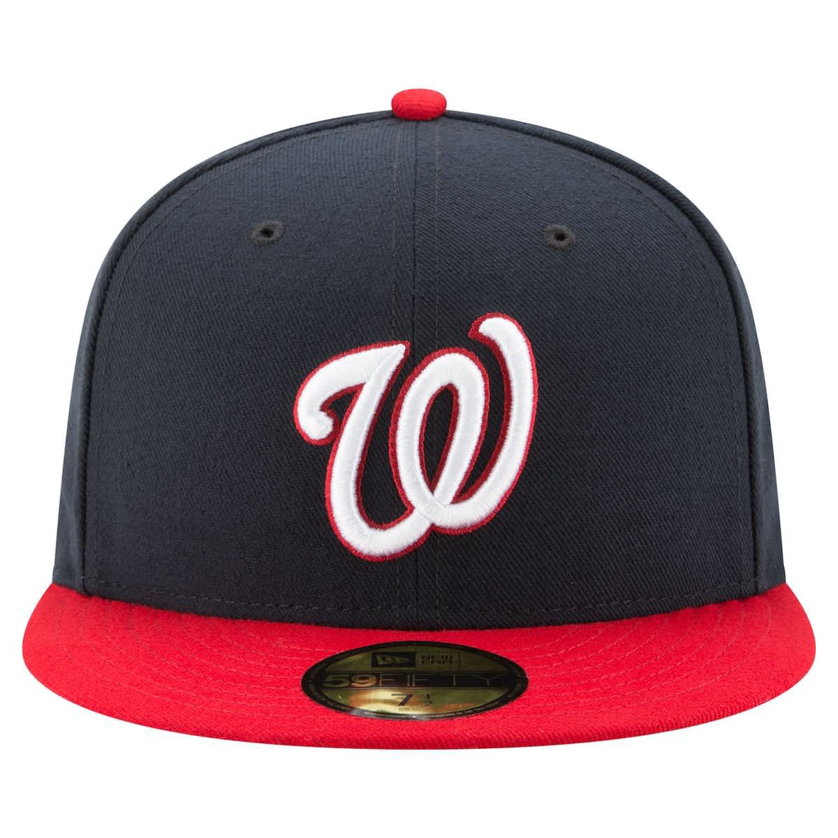 New Era MLB Navy/Red Washington Nationals 20th Anniversary 59FIFTY ...