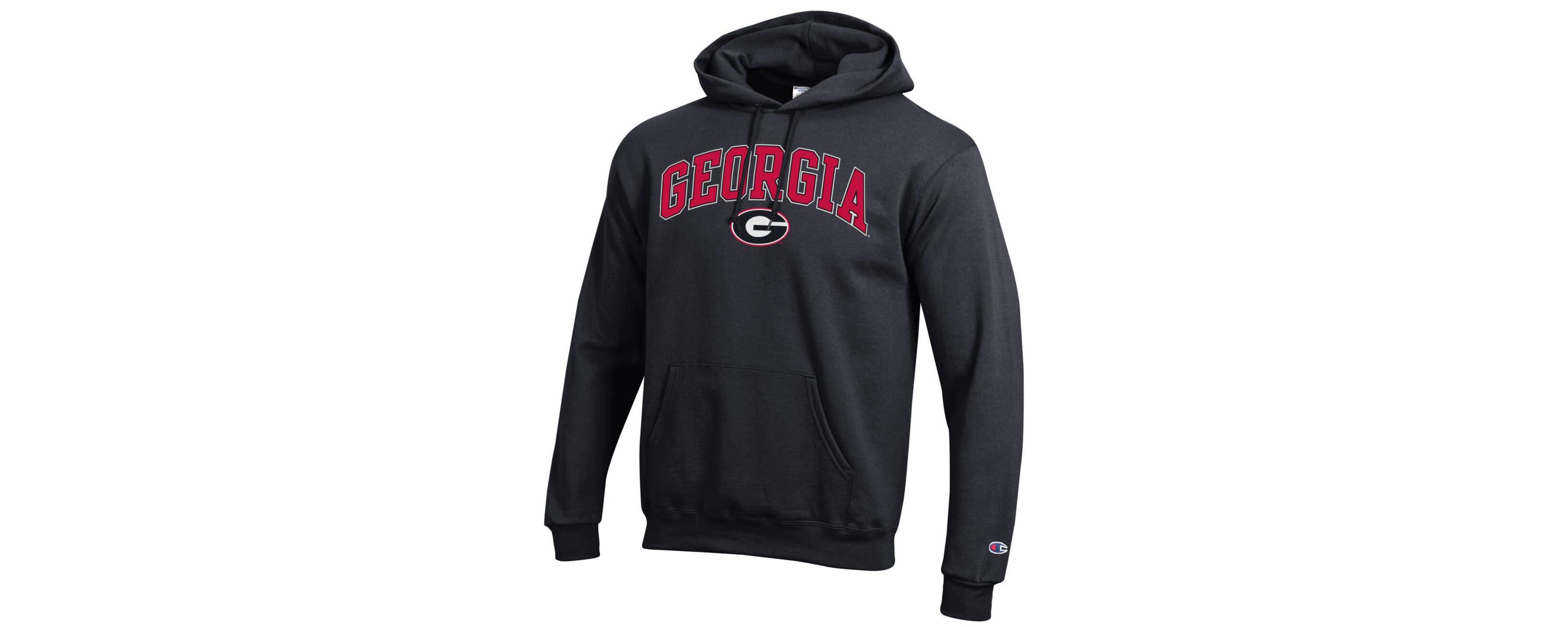 Champion® NCAA Georgia Bulldogs Arched Logo Fleece Pullover Hoodie | Belk