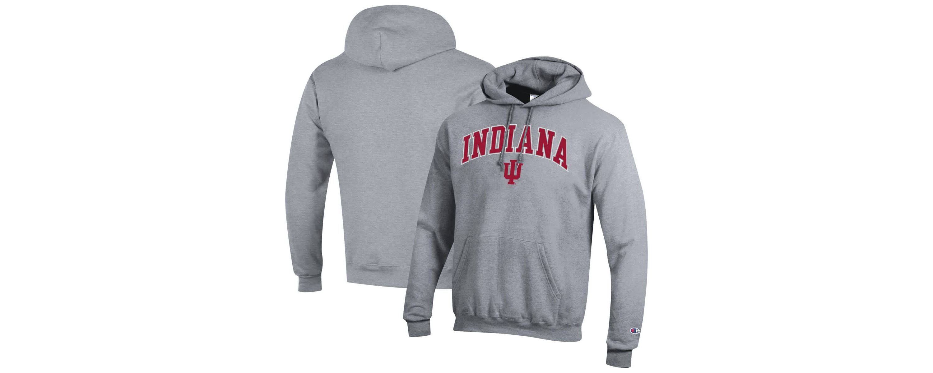 Champion® NCAA Indiana Hoosiers Arched Logo Fleece Pullover Hoodie | Belk