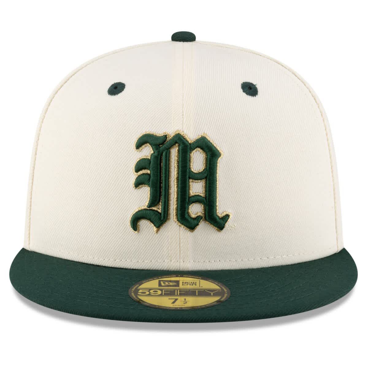 New Era Miami (FL) Hurricanes NCAA Cream/Green Miami Hurricanes On ...
