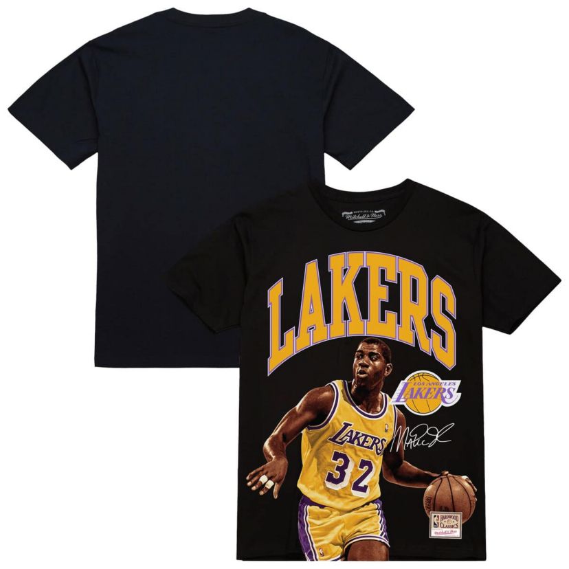 Mitchell & Ness NBA Magic Johnson Los Angeles Lakers Hardwood Classics ...