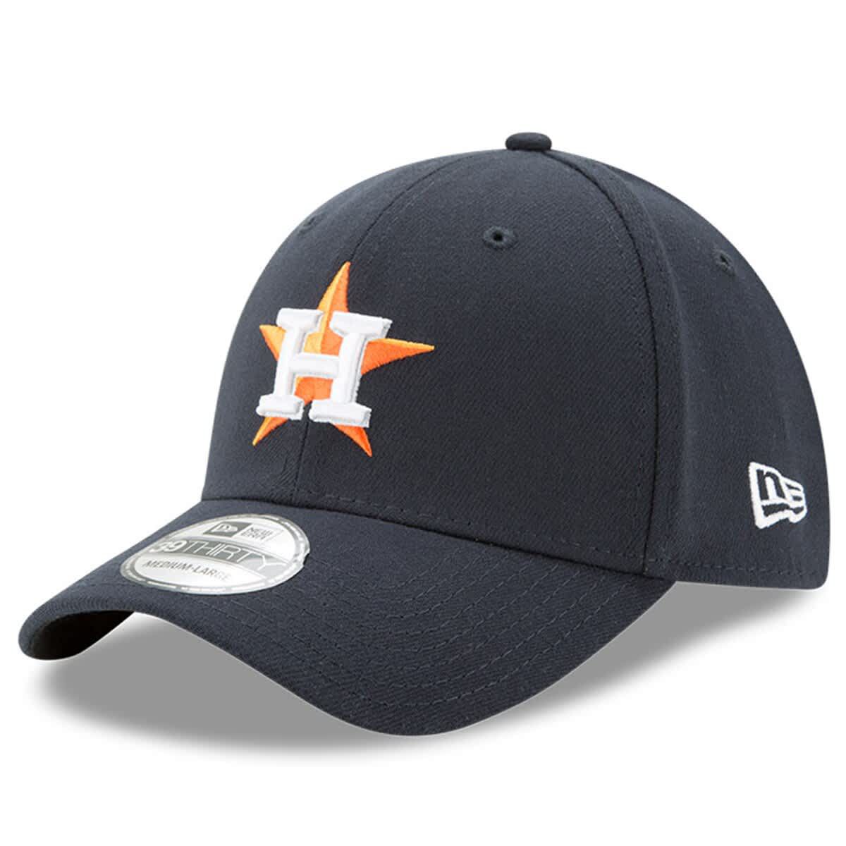 New Era MLB Houston Astros Button Team Classic 39THIRTY Flex Hat | Belk