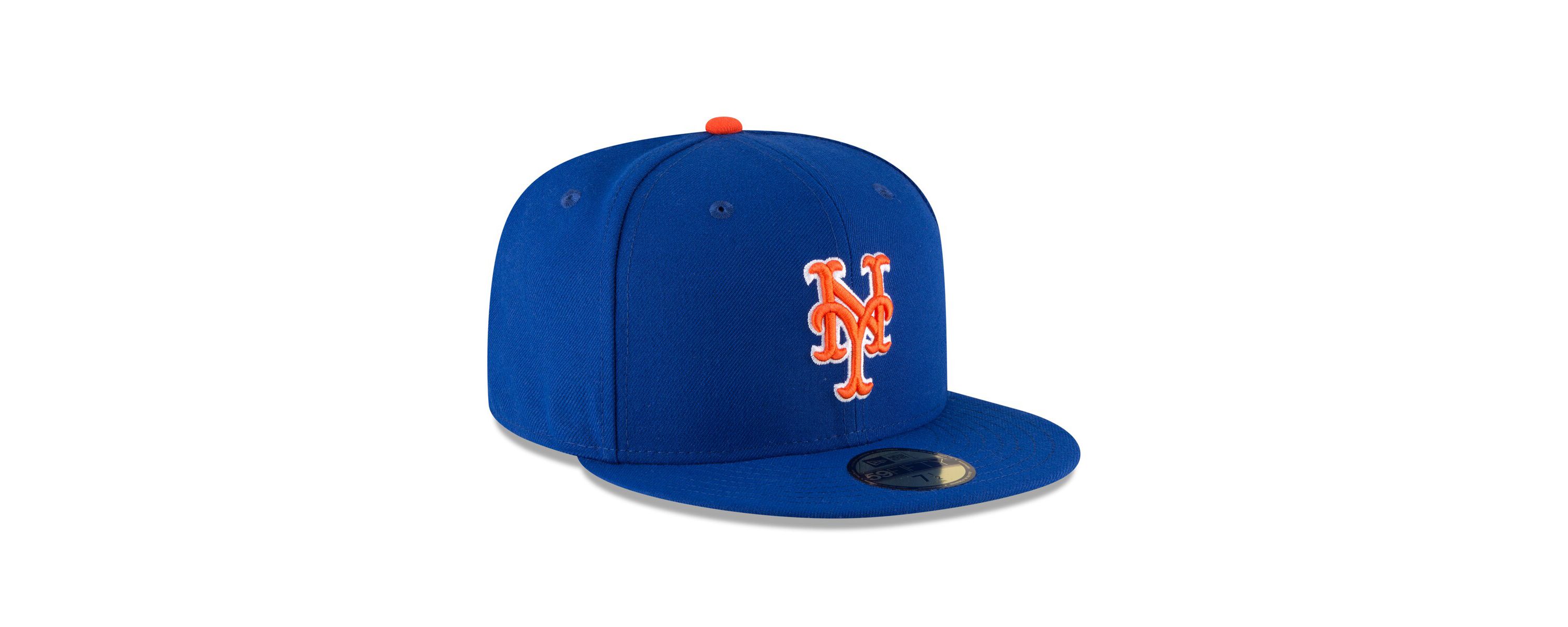 New Era MLB Royal/Orange New York Mets Authentic Collection On Field ...