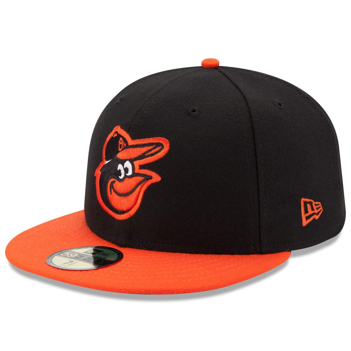 New Era MLB Black/Orange Baltimore Orioles Road Authentic Collection On ...