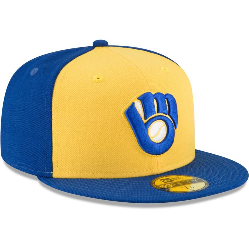 New Era MLB Milwaukee Brewers Cooperstown Collection Wool 59FIFTY ...
