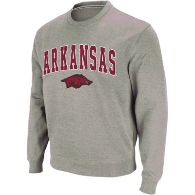 Colosseum NCAA Arkansas Razorbacks Arch & Logo Crew Neck Sweatshirt | belk