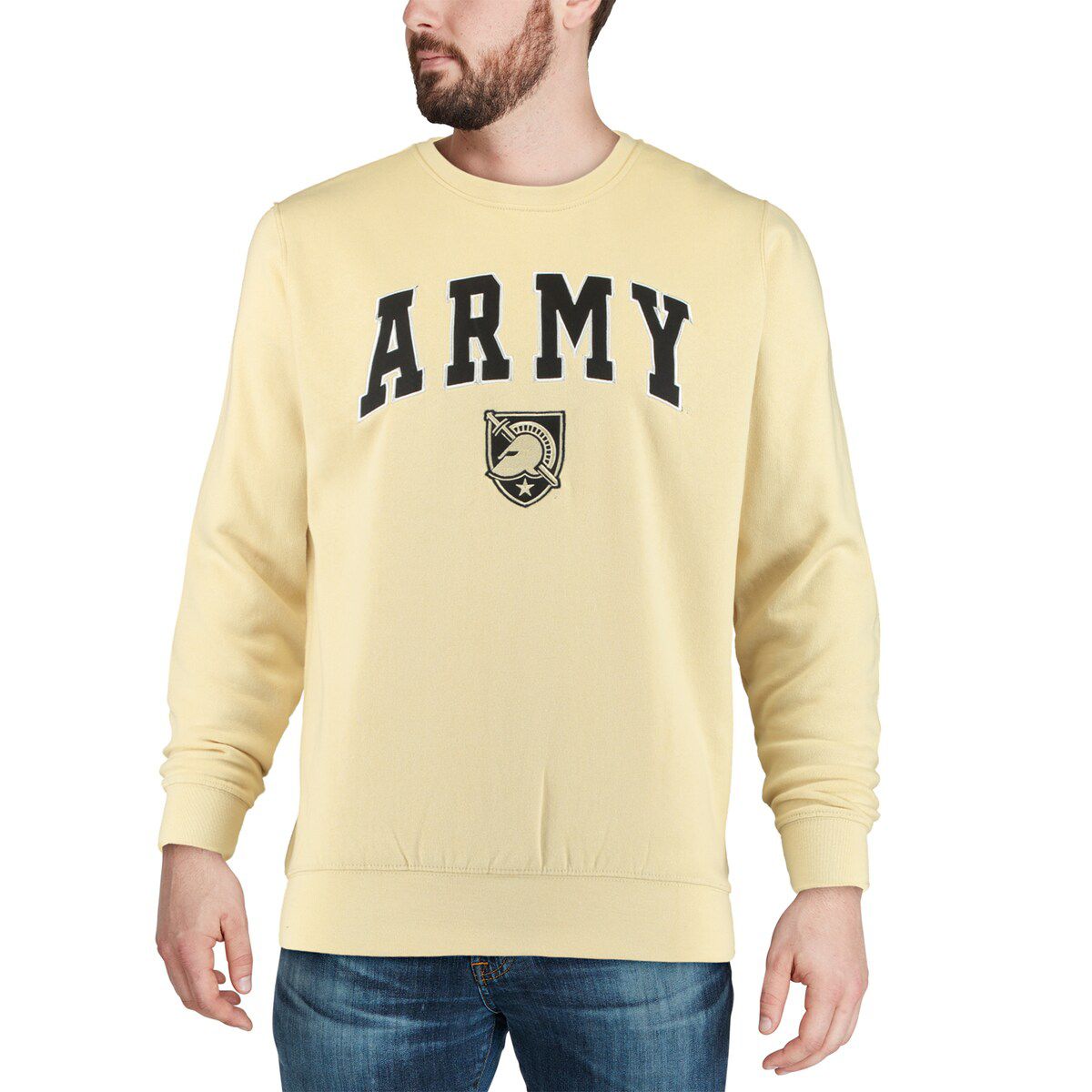 Colosseum Army Black Knights NCAA Army Knights Arch & Logo Crew Neck ...