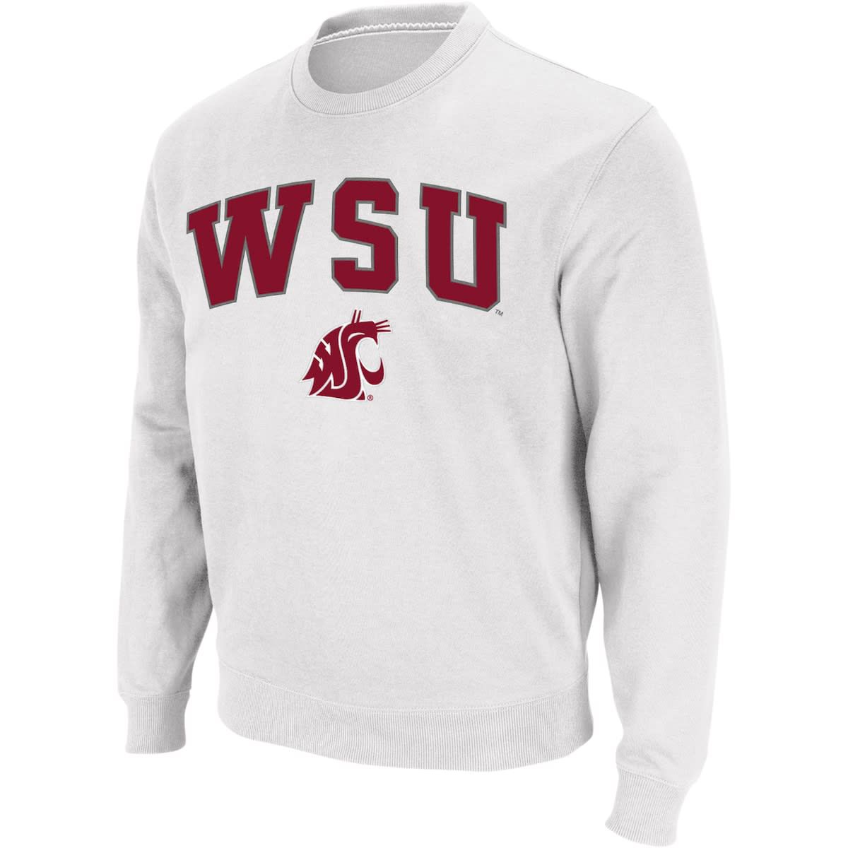 Colosseum NCAA Washington State Cougars Arch & Logo Crew Neck ...