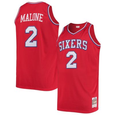 Mitchell & Ness NBA Moses Malone Philadelphia 76ers 1982/83 Big & Tall ...