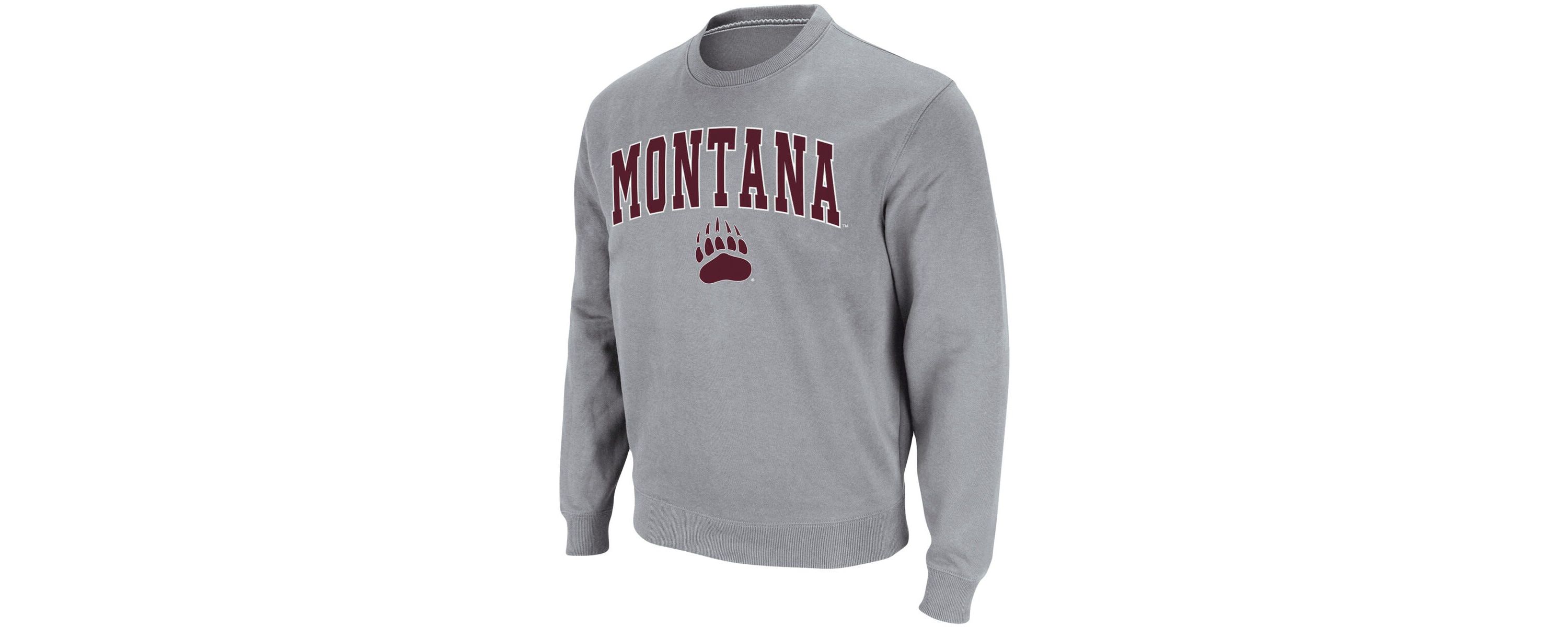 Colosseum NCAA ed Montana Grizzlies Arch & Logo Tackle Twill Pullover ...