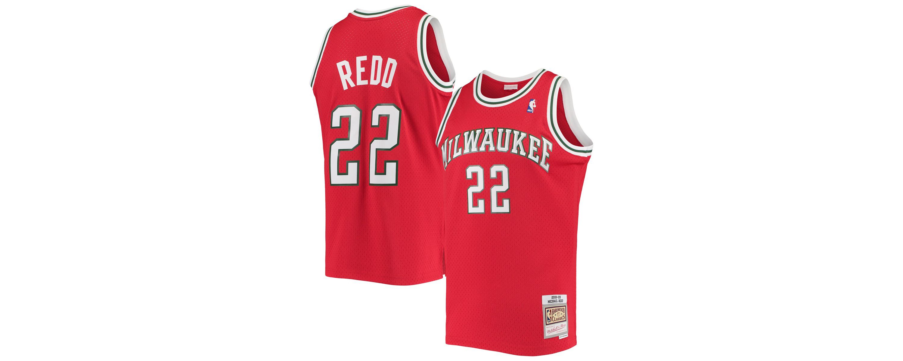 Mitchell & Ness NBA Michael Redd Milwaukee Bucks 2008/09 Hardwood ...