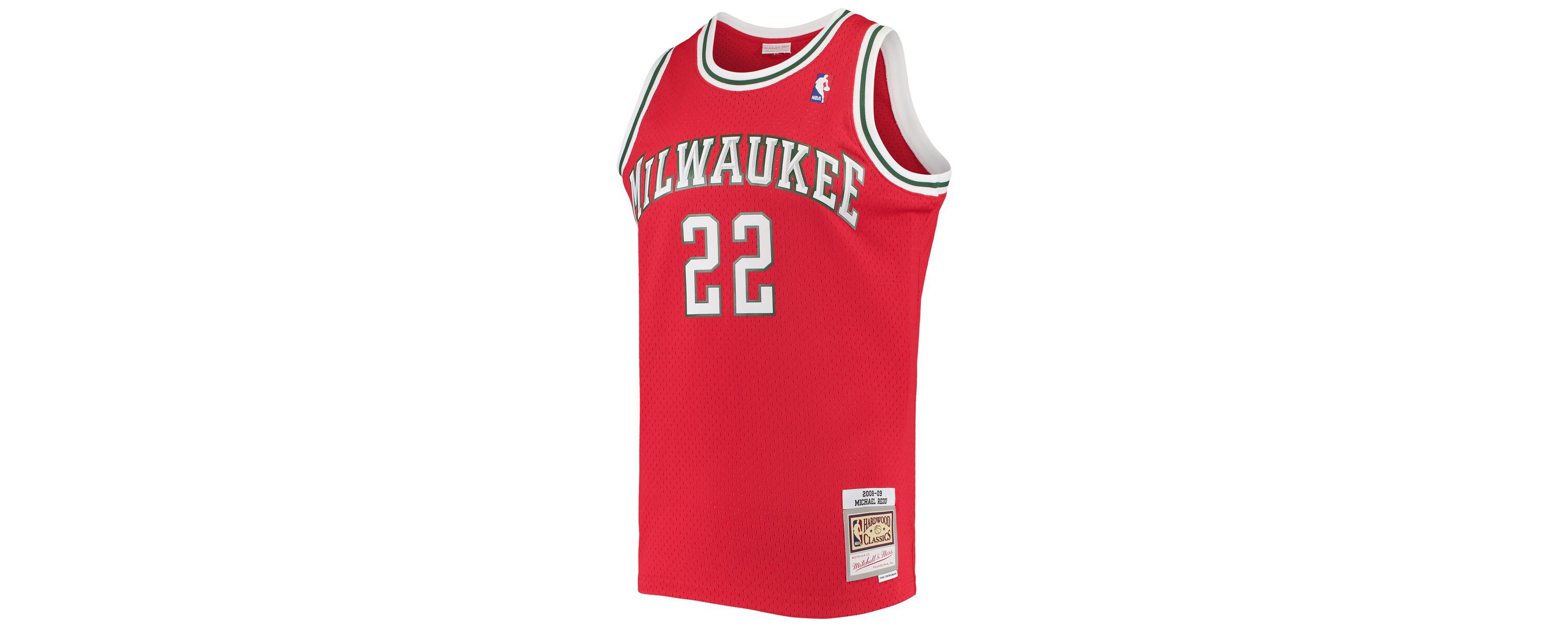 Mitchell & Ness NBA Michael Redd Milwaukee Bucks 2008/09 Hardwood ...