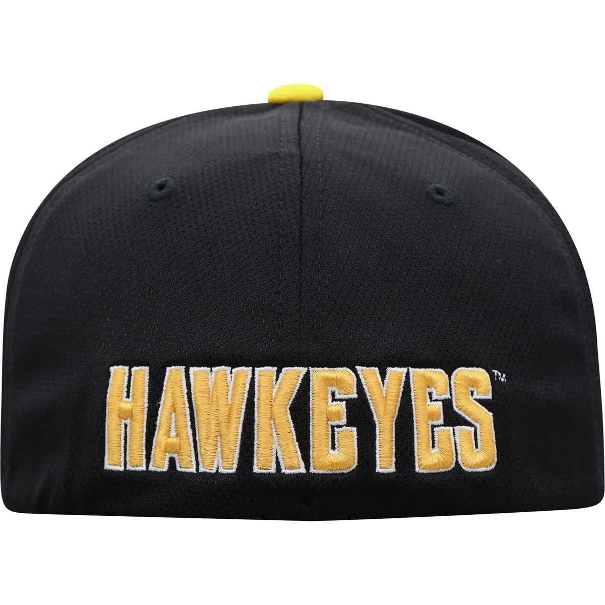 Top of the World NCAA Black/Gold Iowa Hawkeyes Two-Tone Reflex Hybrid ...