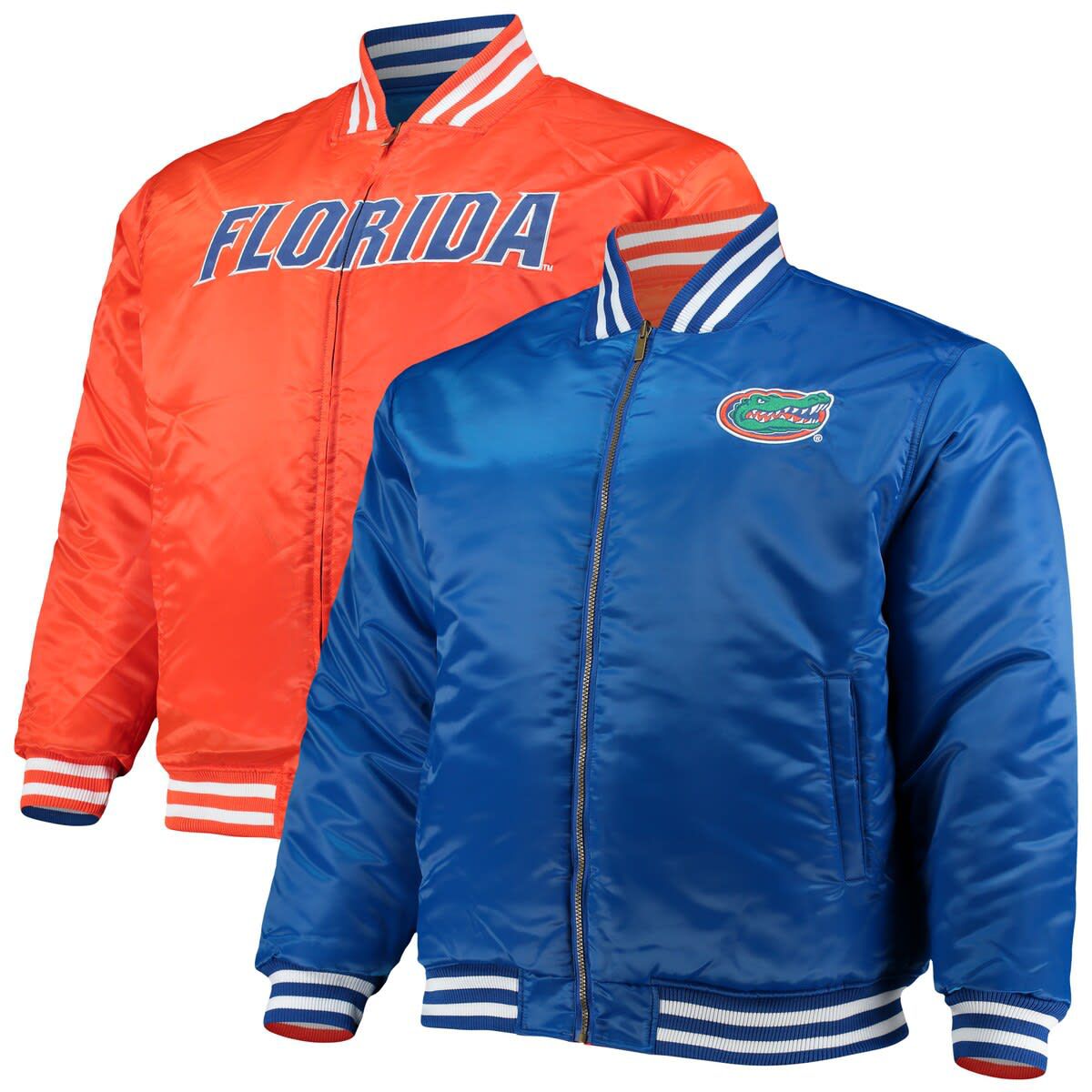 Profile NCAA Royal/Orange Florida Gators Big & Tall Reversible Satin ...