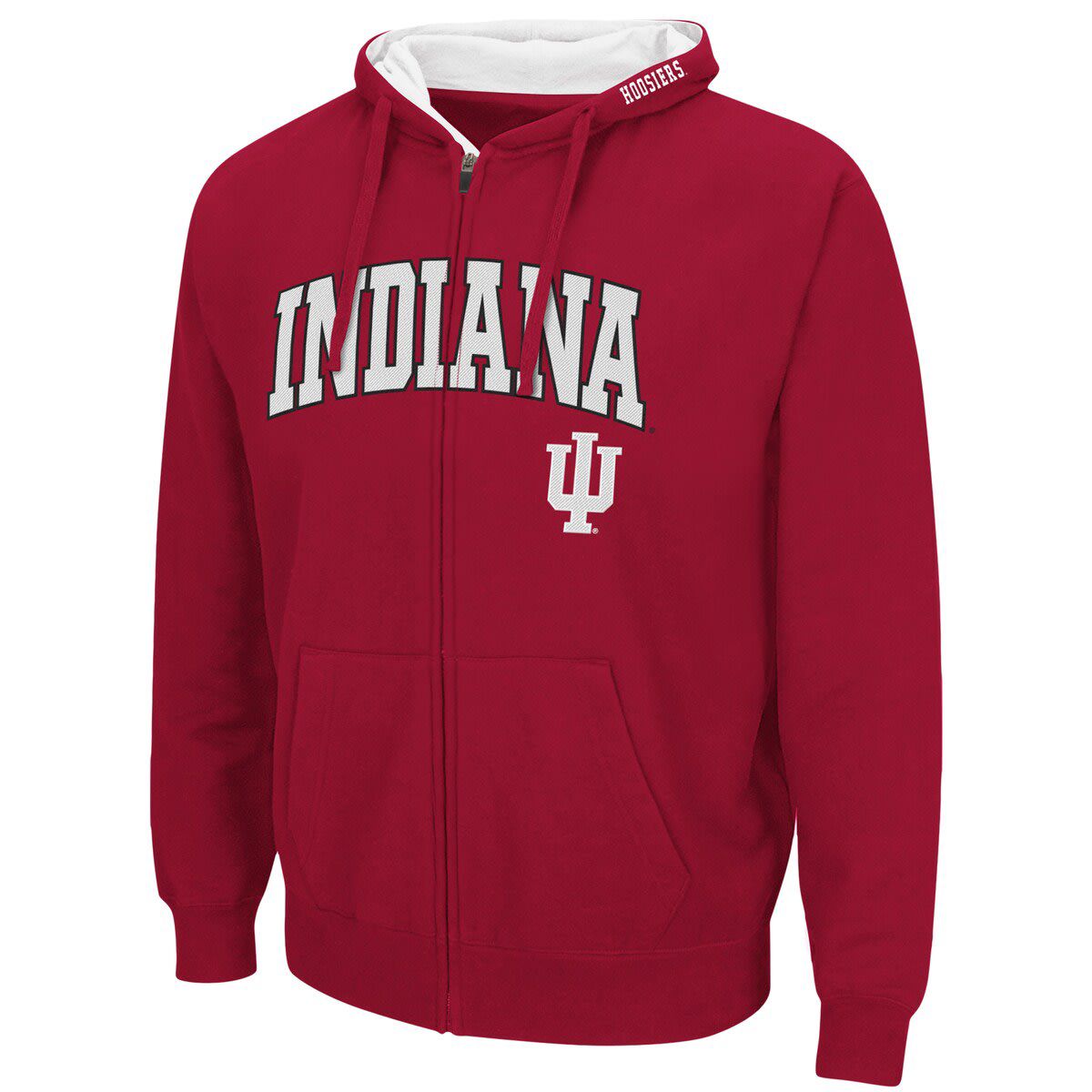 Colosseum NCAA Indiana Hoosiers Arch & Logo 3.0 Full-Zip Hoodie | Belk