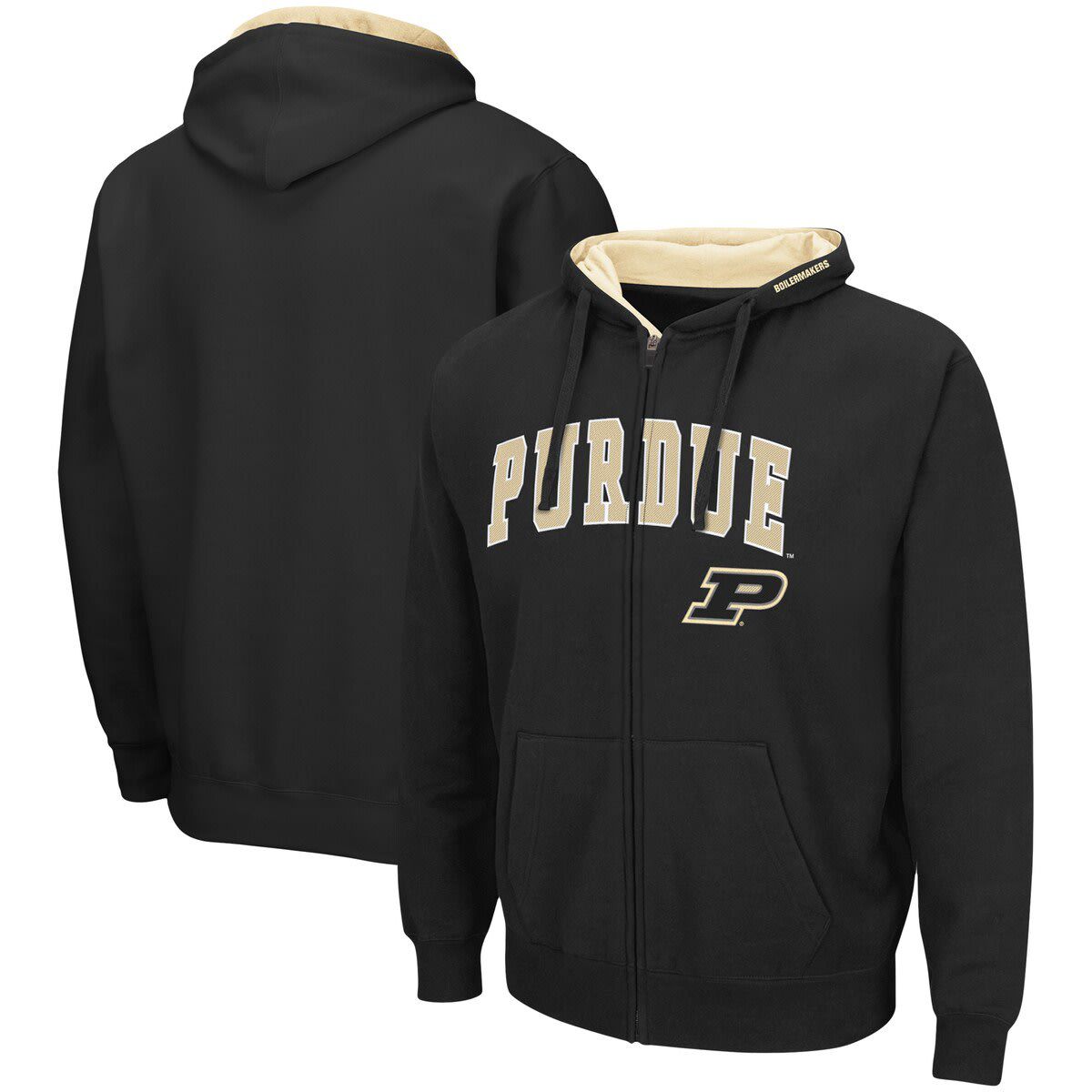 Colosseum NCAA Purdue Boilermakers Arch & Logo 3.0 Full-Zip Hoodie | Belk