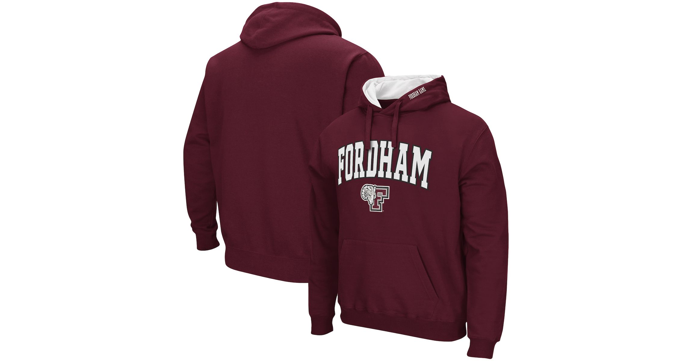Colosseum NCAA Fordham Rams Arch and Logo Pullover Hoodie | Belk