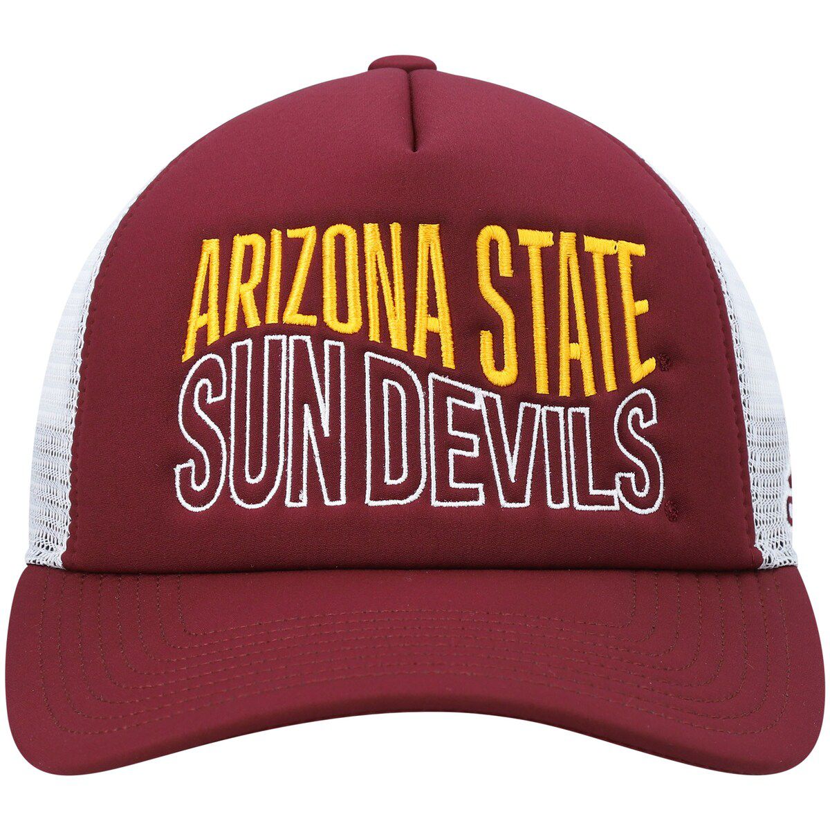 adidas NCAA Maroon/White Arizona State Sun Devils Wave Foam Trucker ...