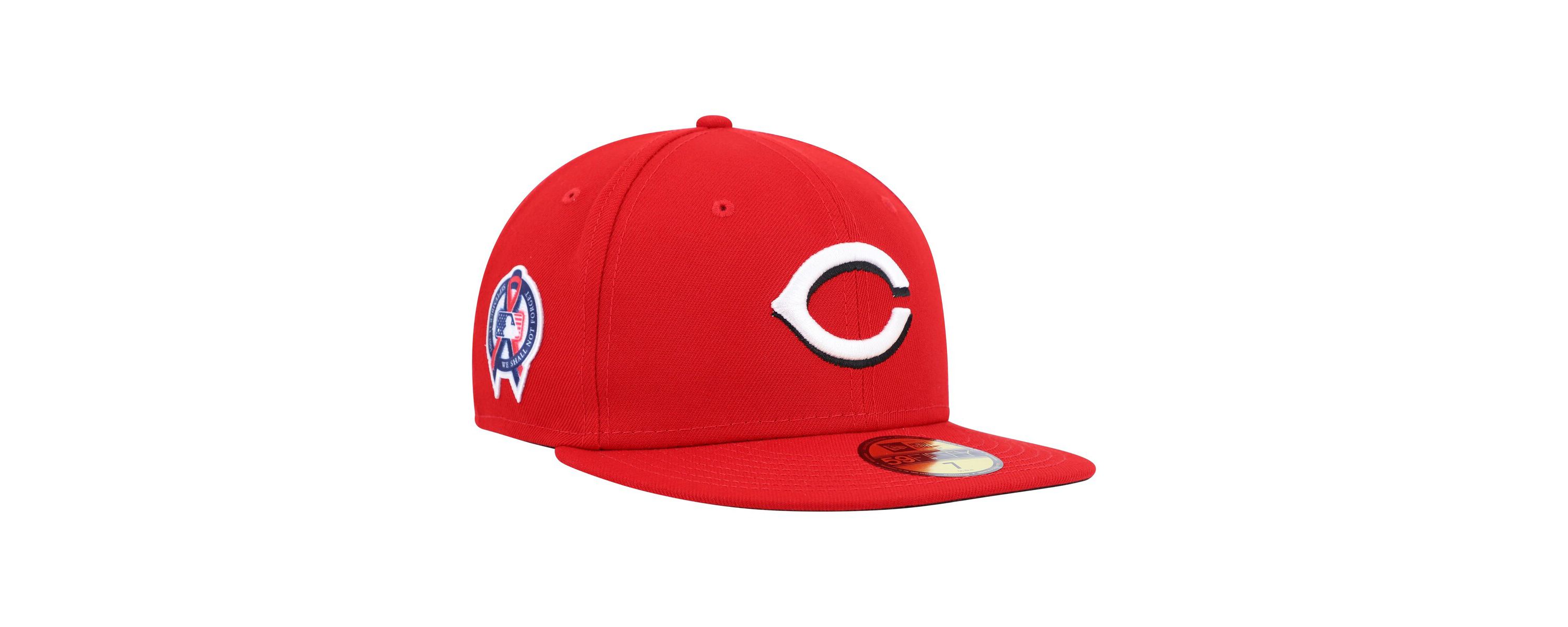 New Era MLB Cincinnati Reds 9/11 Memorial Side Patch 59FIFTY Fitted Hat ...