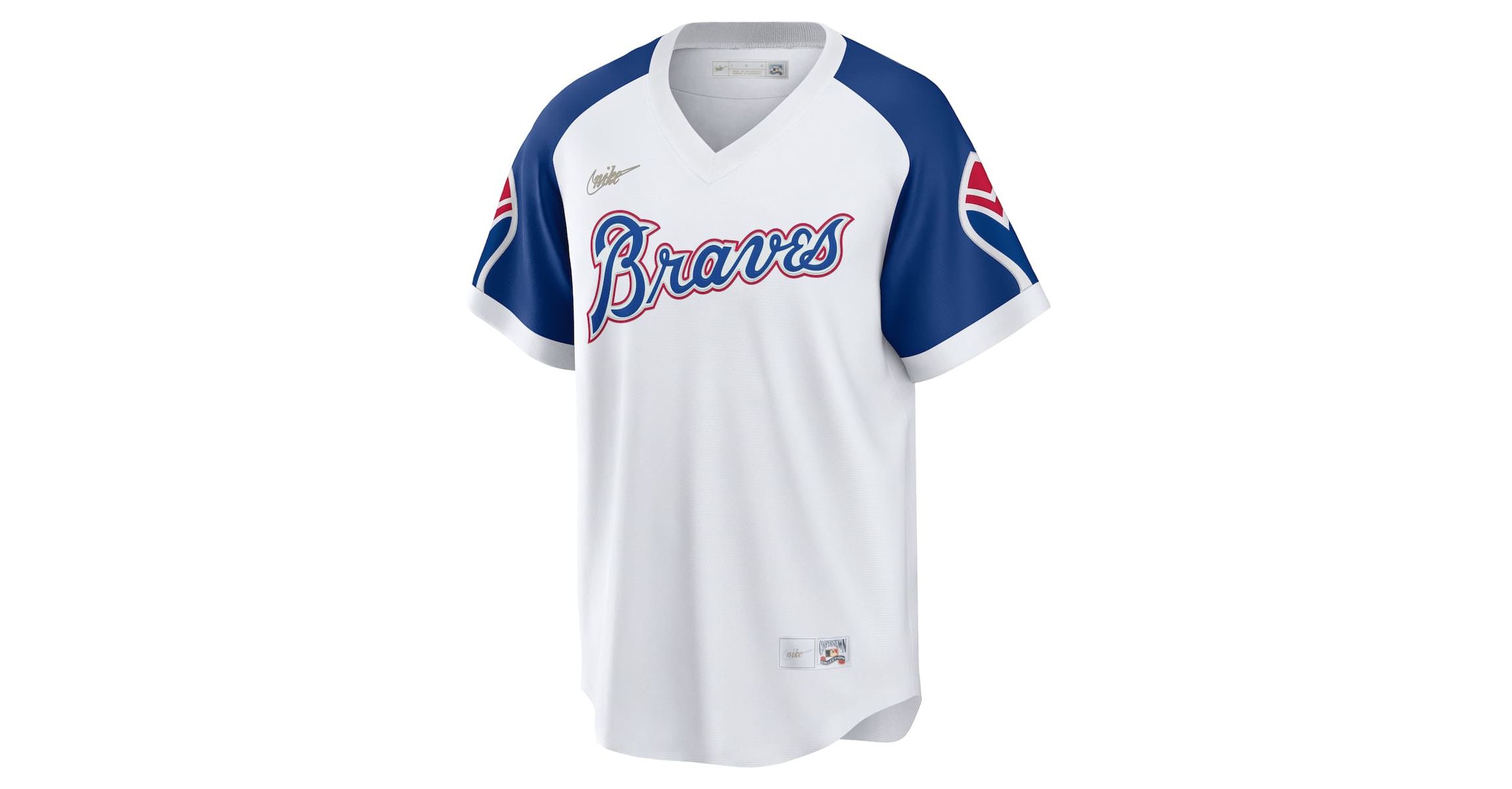 Nike® MLB Nike Hank Aaron Atlanta Braves Home Cooperstown Collection ...