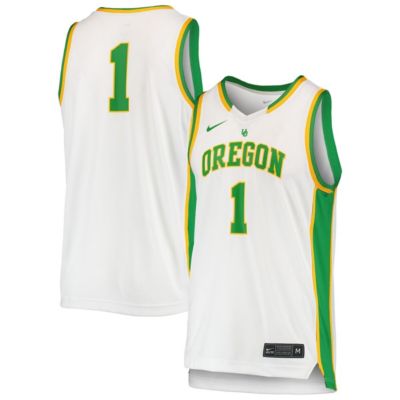 Nike® NCAA Unisex Nike #1 Oregon Ducks Basketball Throwback Replica ...