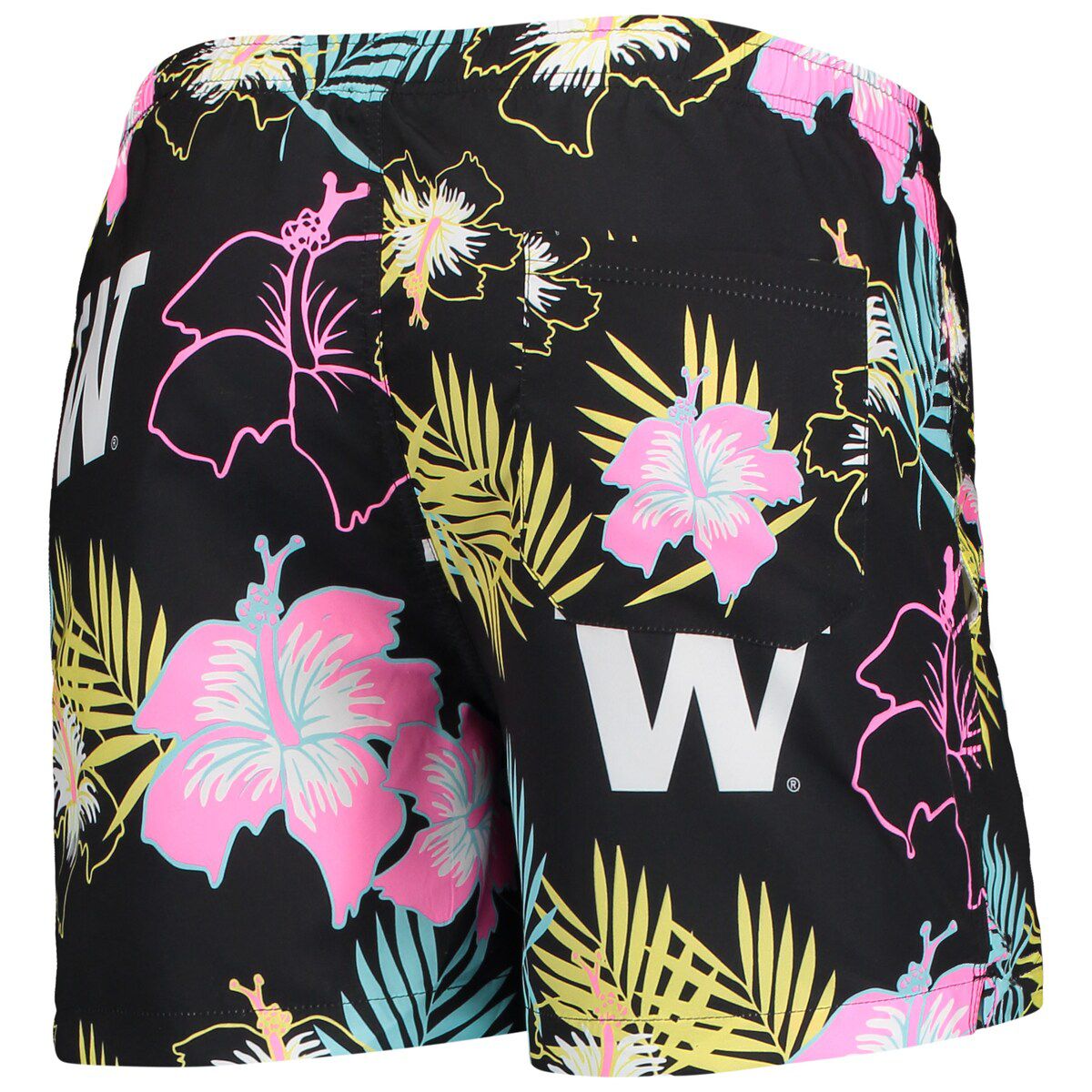 FOCO NCAA Washington Huskies Neon Floral Swim Trunks | Belk