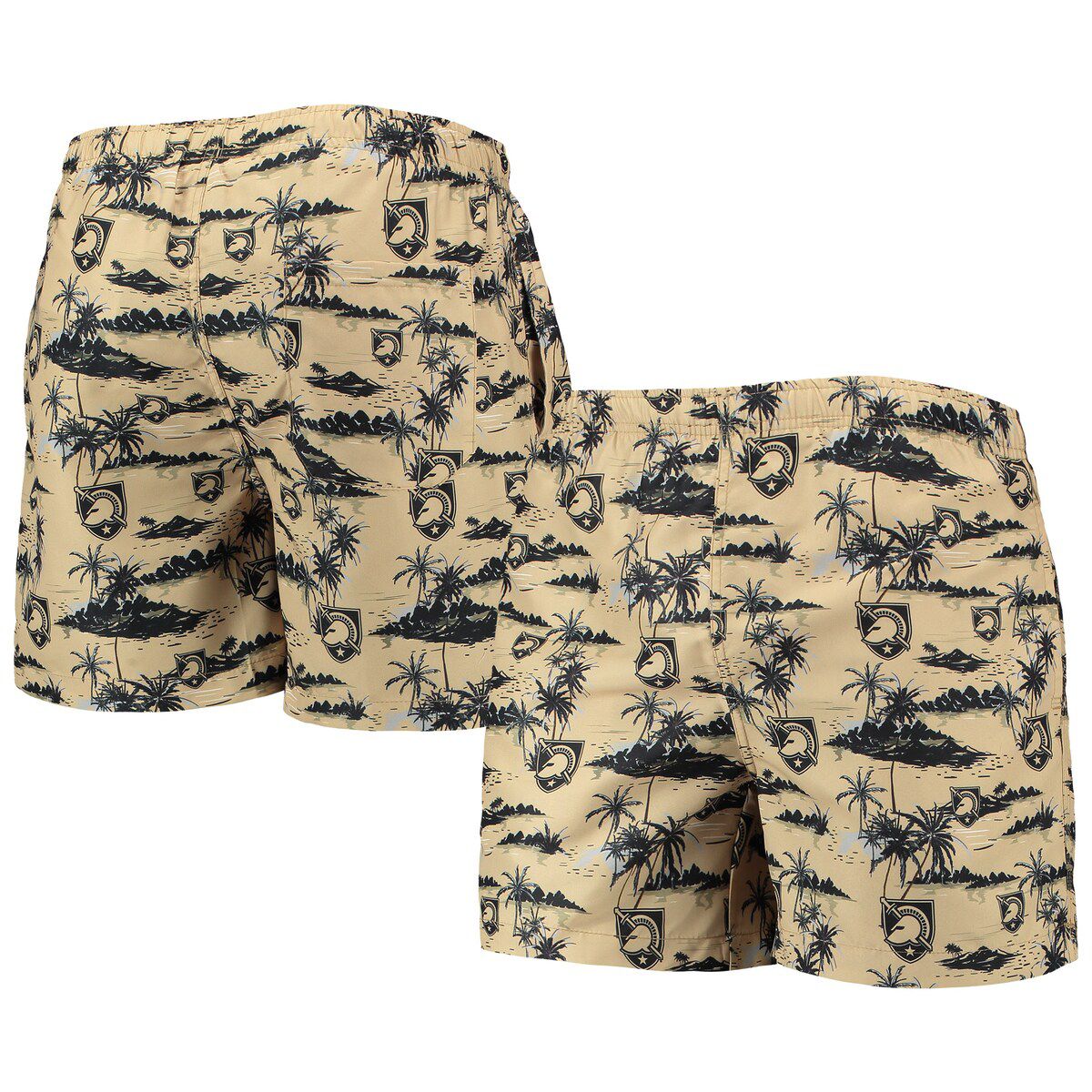 FOCO Army Black Knights NCAA Army Knights Island Palm Swim Trunks | Belk
