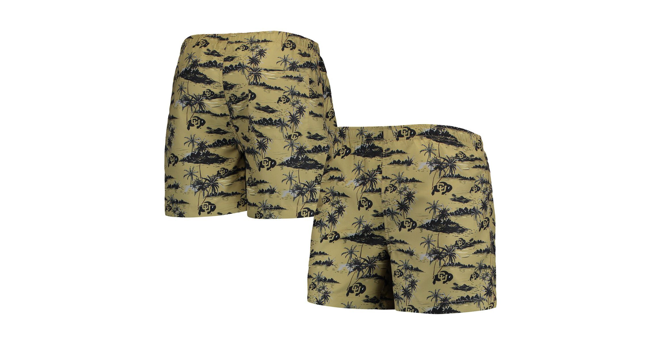 FOCO NCAA Colorado Buffaloes Island Palm Swim Trunks | Belk