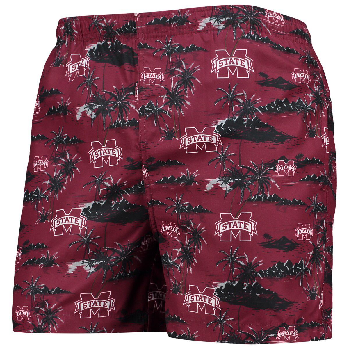 FOCO NCAA Mississippi State Bulldogs Island Palm Swim Trunks | Belk