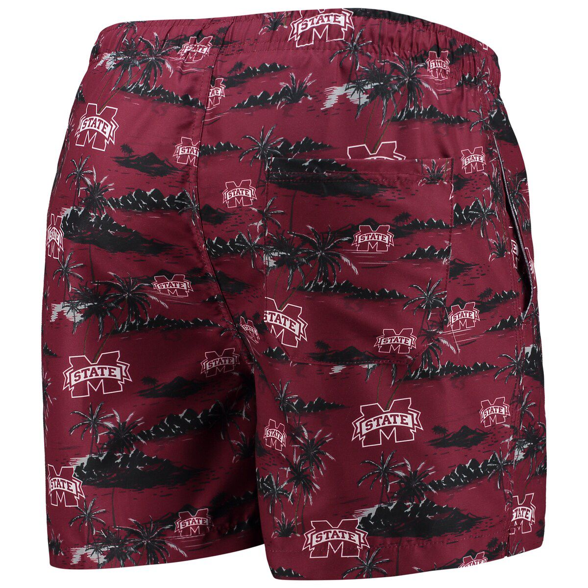 FOCO NCAA Mississippi State Bulldogs Island Palm Swim Trunks | Belk