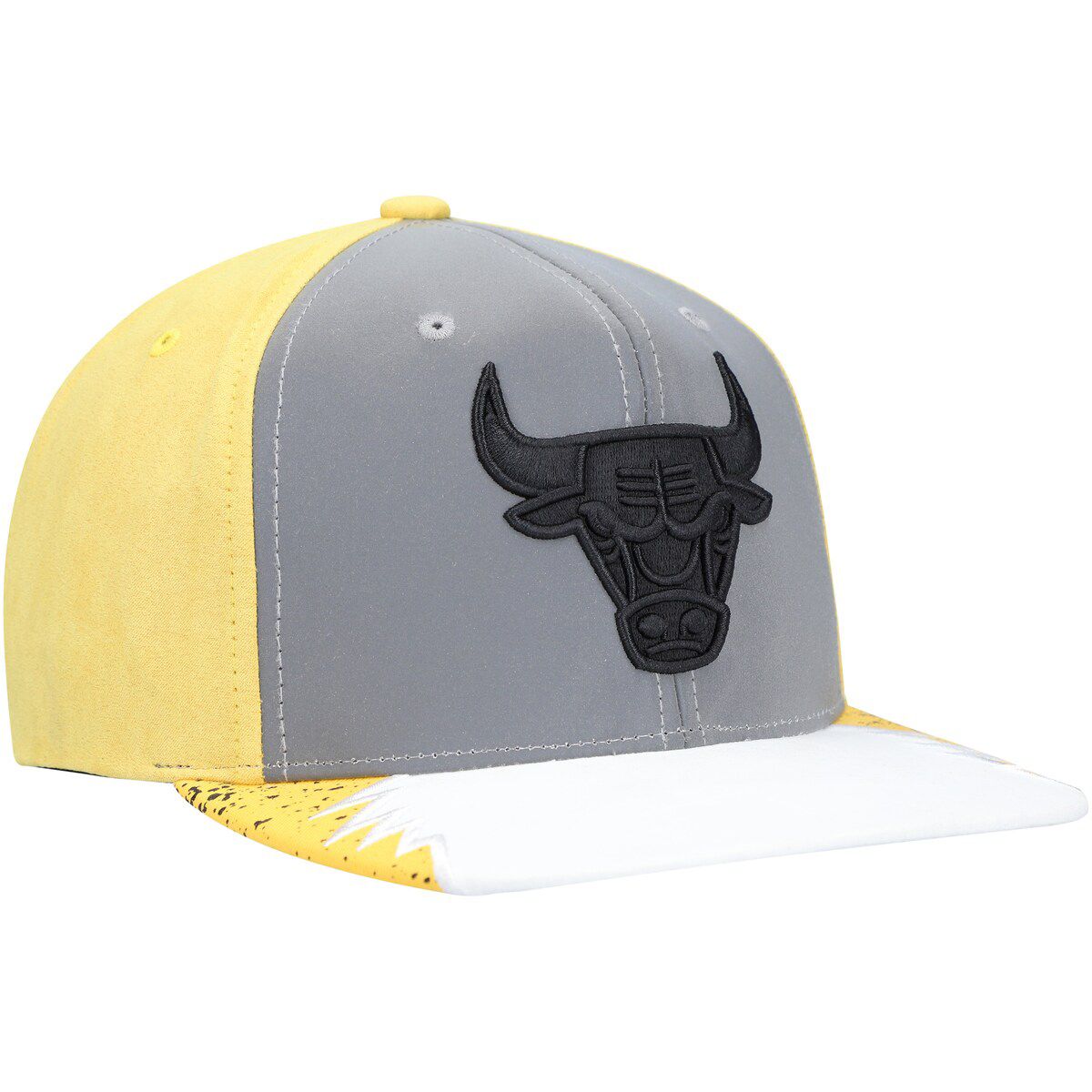 Mitchell & Ness NBA Gray/Yellow Chicago Bulls Day 5 Snapback Hat | Belk