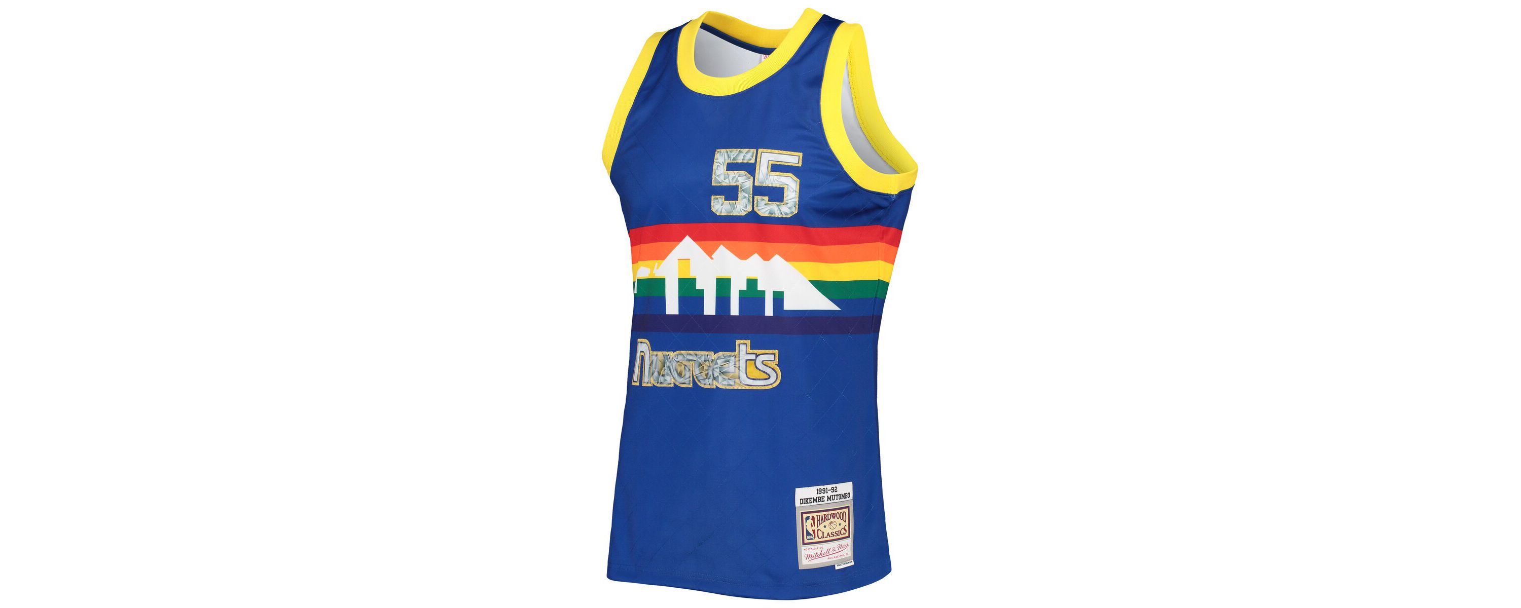 Mitchell & Ness NBA Dikembe Mutombo Denver Nuggets 1996/97 Hardwood ...