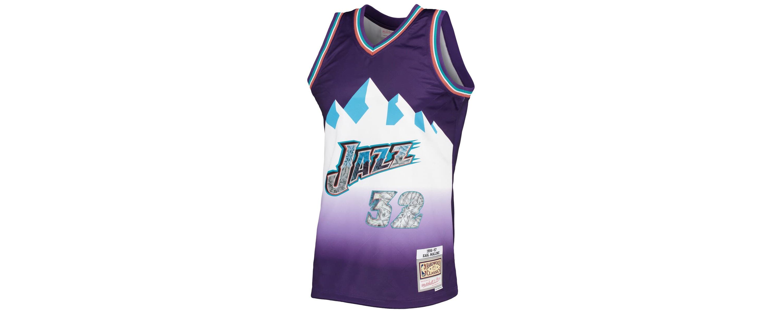 Mitchell & Ness NBA Karl Malone Utah Jazz 1996/97 Hardwood Classics NBA ...