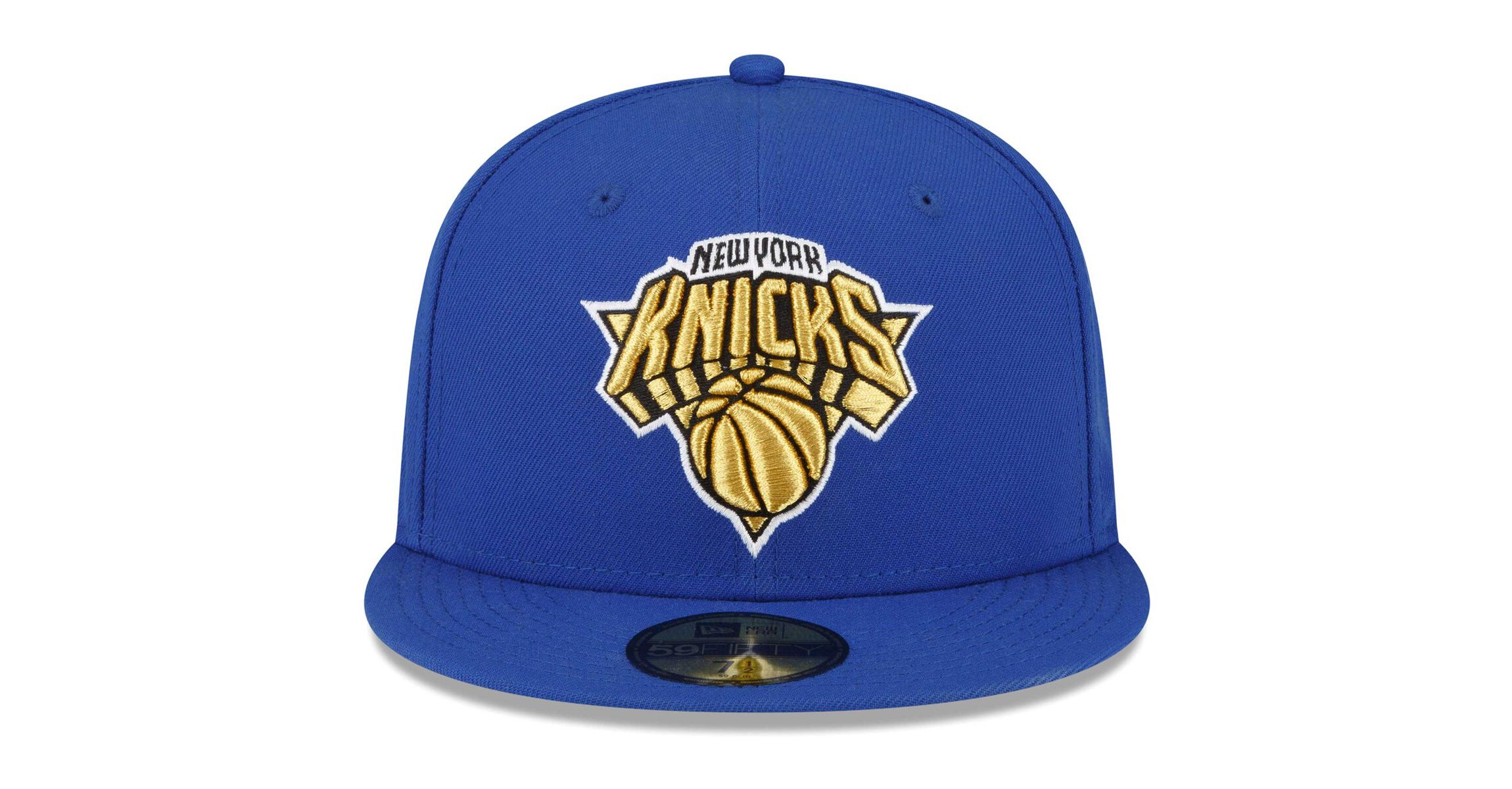 New Era NBA New York Knicks 2x NBA s Metallic Undervisor 59FIFTY Fitted ...