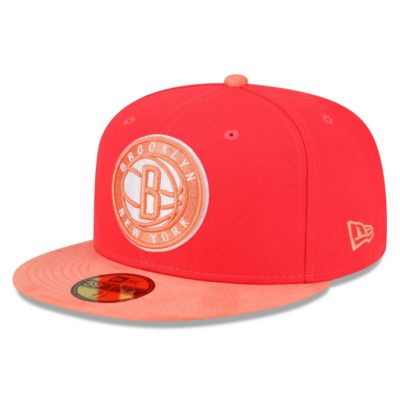 New Era NBA Red/Peach Brooklyn Nets Tonal 59FIFTY Fitted Hat | belk