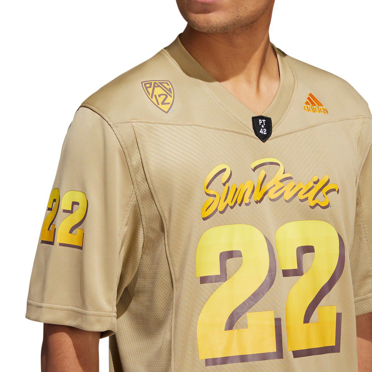 adidas NCAA #22 Arizona State Sun Devils Rising Devils Premier Strategy ...