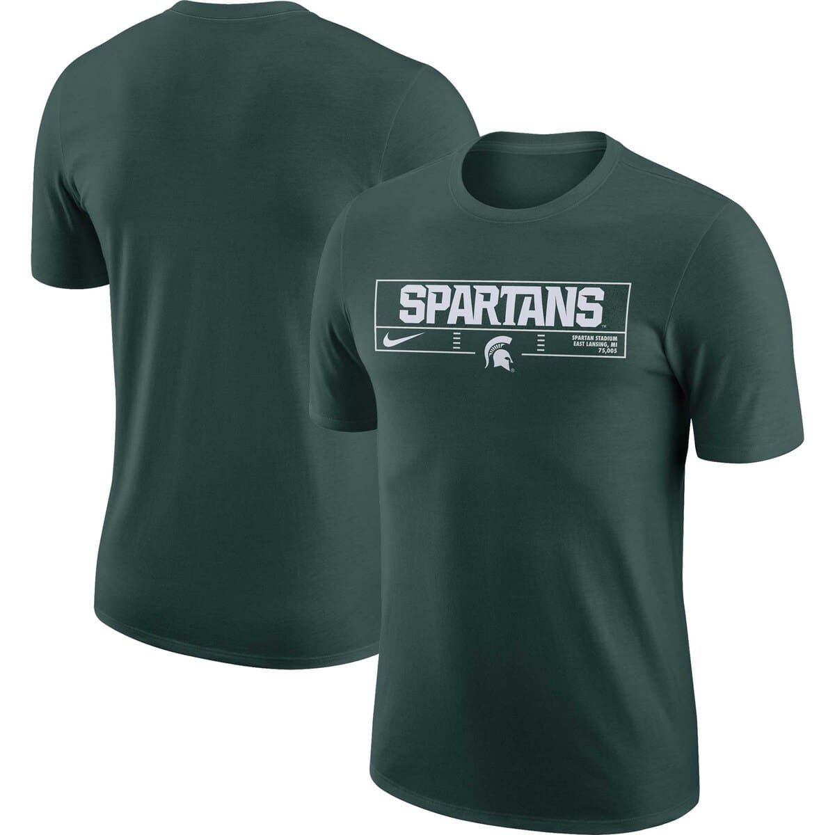 Nike® NCAA Nike Michigan State Spartans Wordmark Stadium T-Shirt | Belk