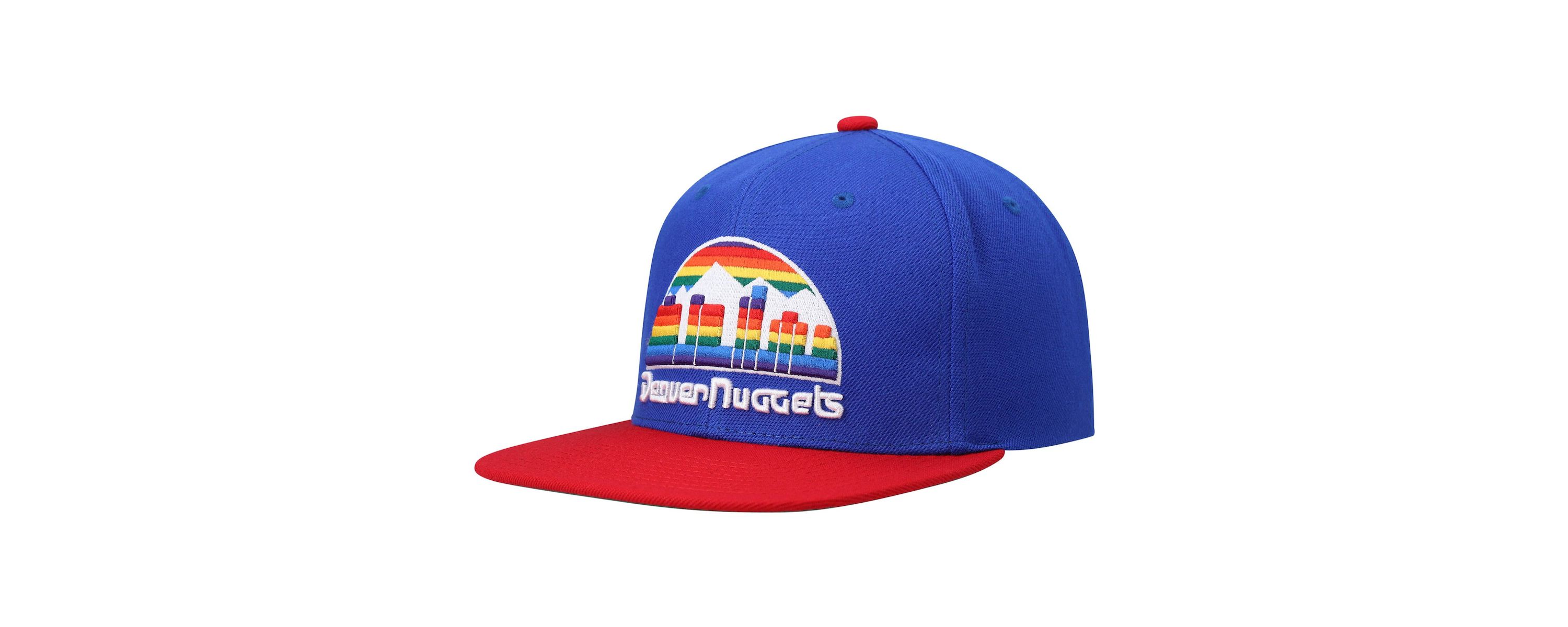 Mitchell & Ness NBA Royal/Red Denver Nuggets Hardwood Classics Team Two ...