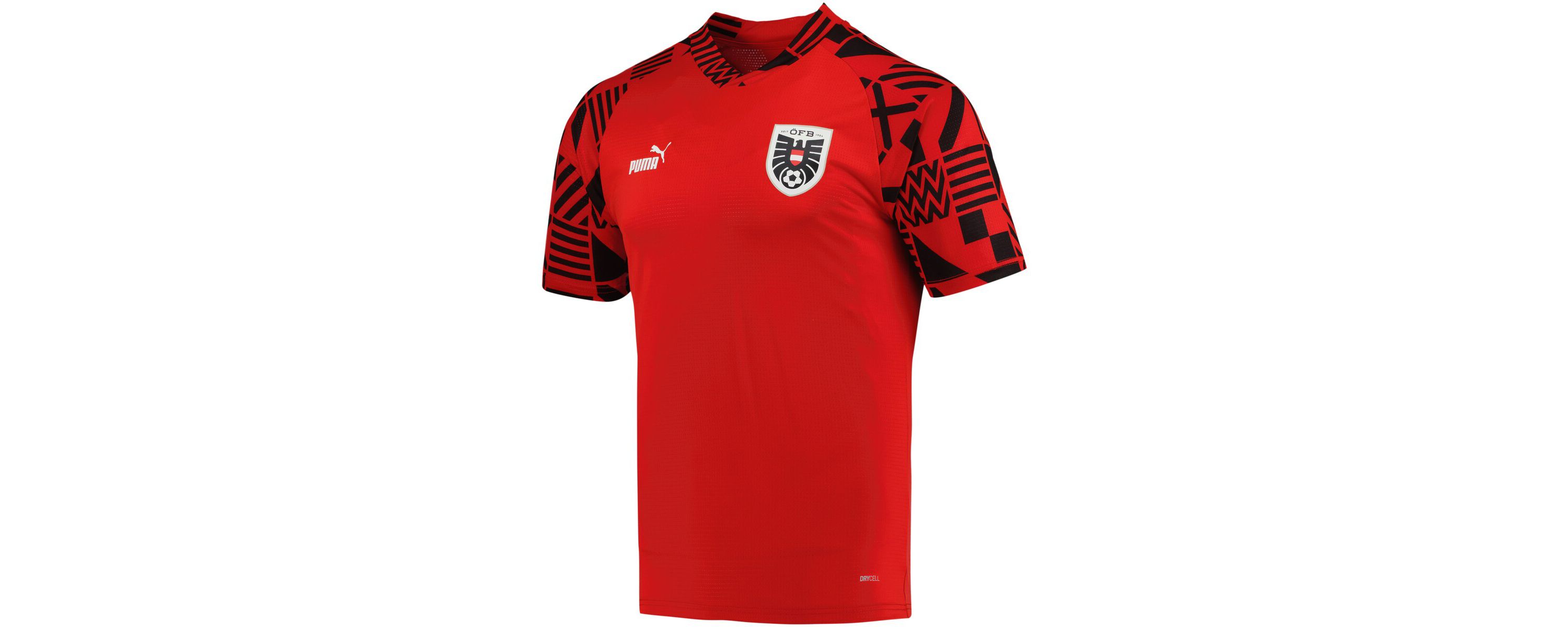 Puma Soccer National Teams Austria National Team Pre-Match V-Neck Top ...