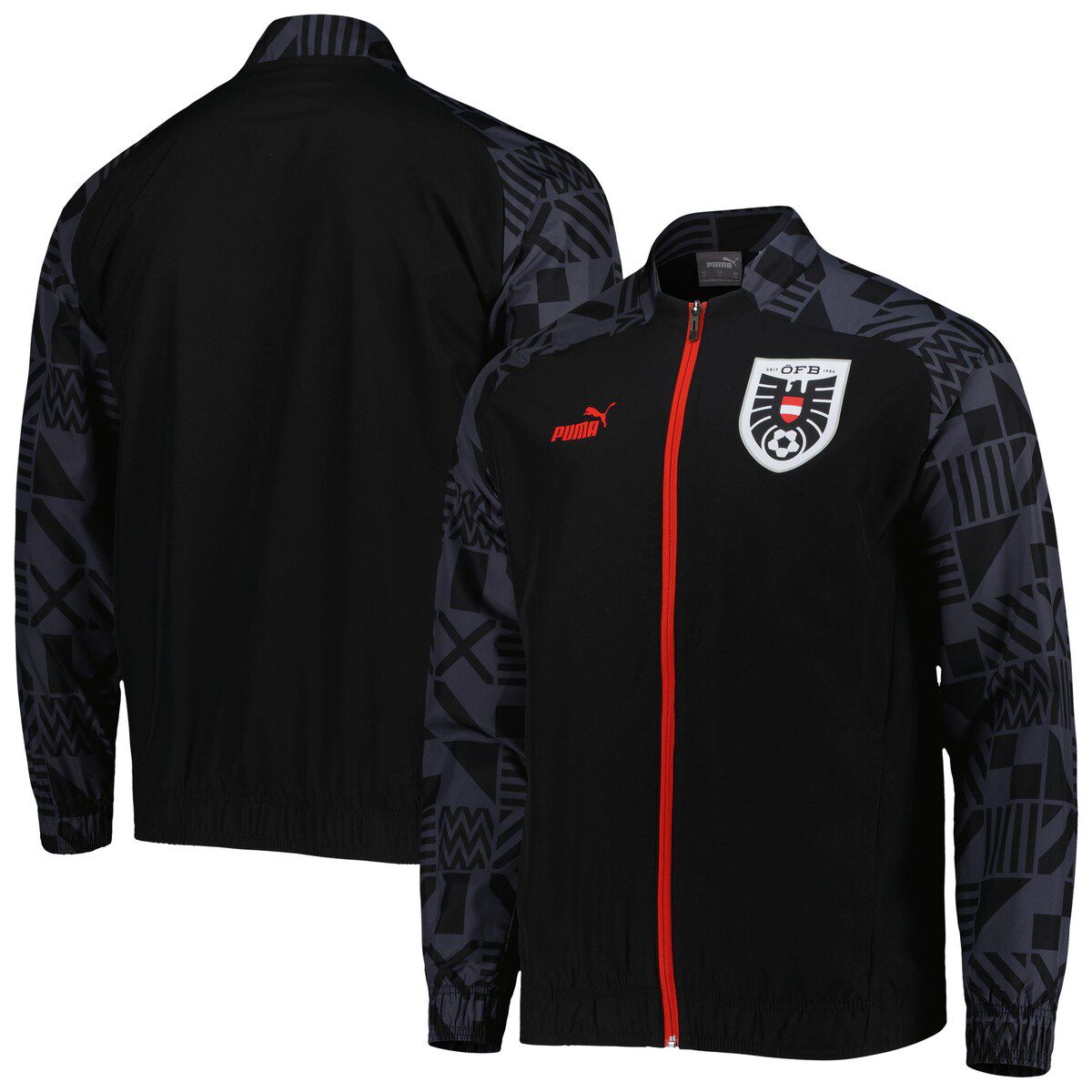 Puma Soccer National Teams Austria National Team Pre-Match Raglan Full ...