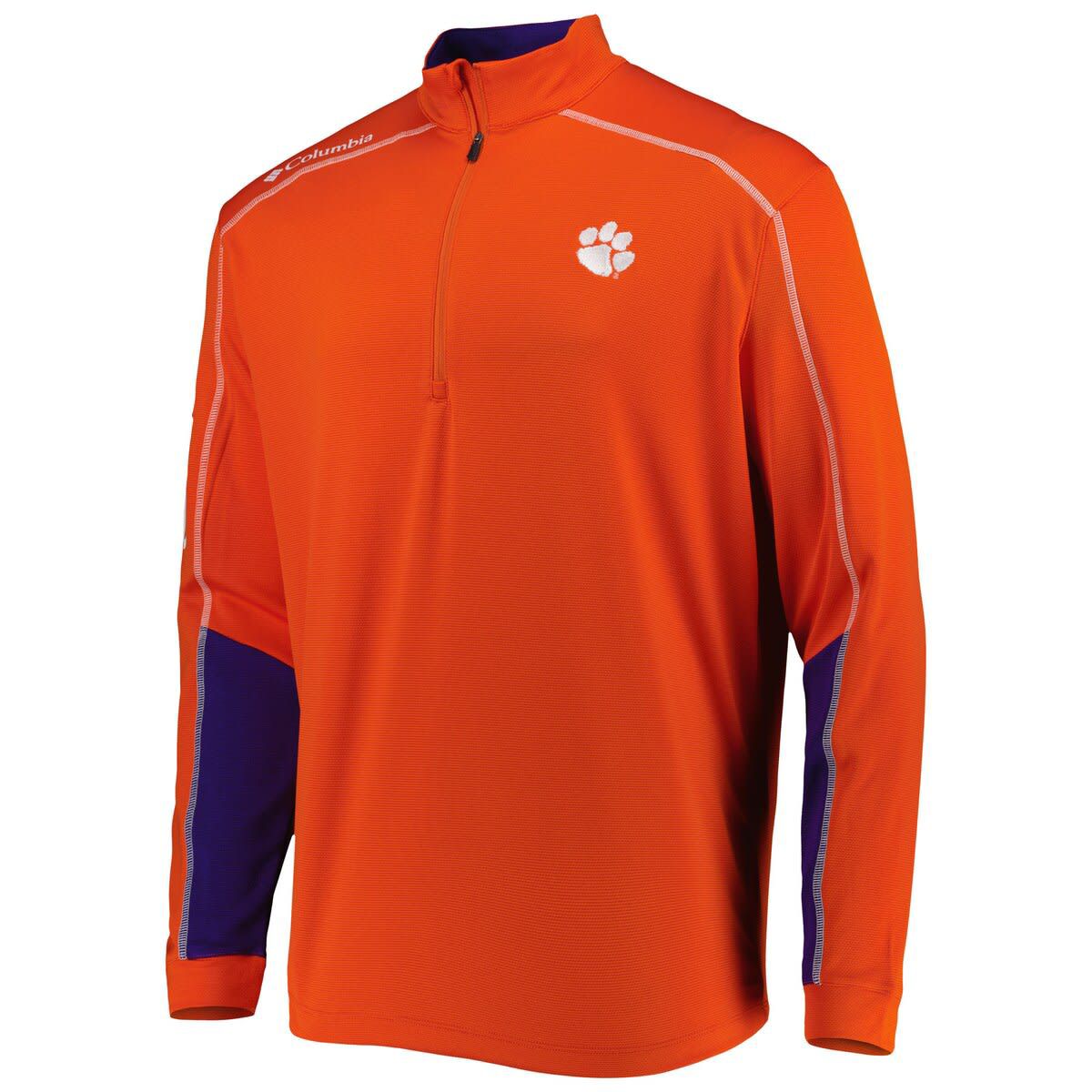 Columbia NCAA Clemson Tigers Shotgun 2.0 Omni-Wick Quarter-Zip Jacket ...