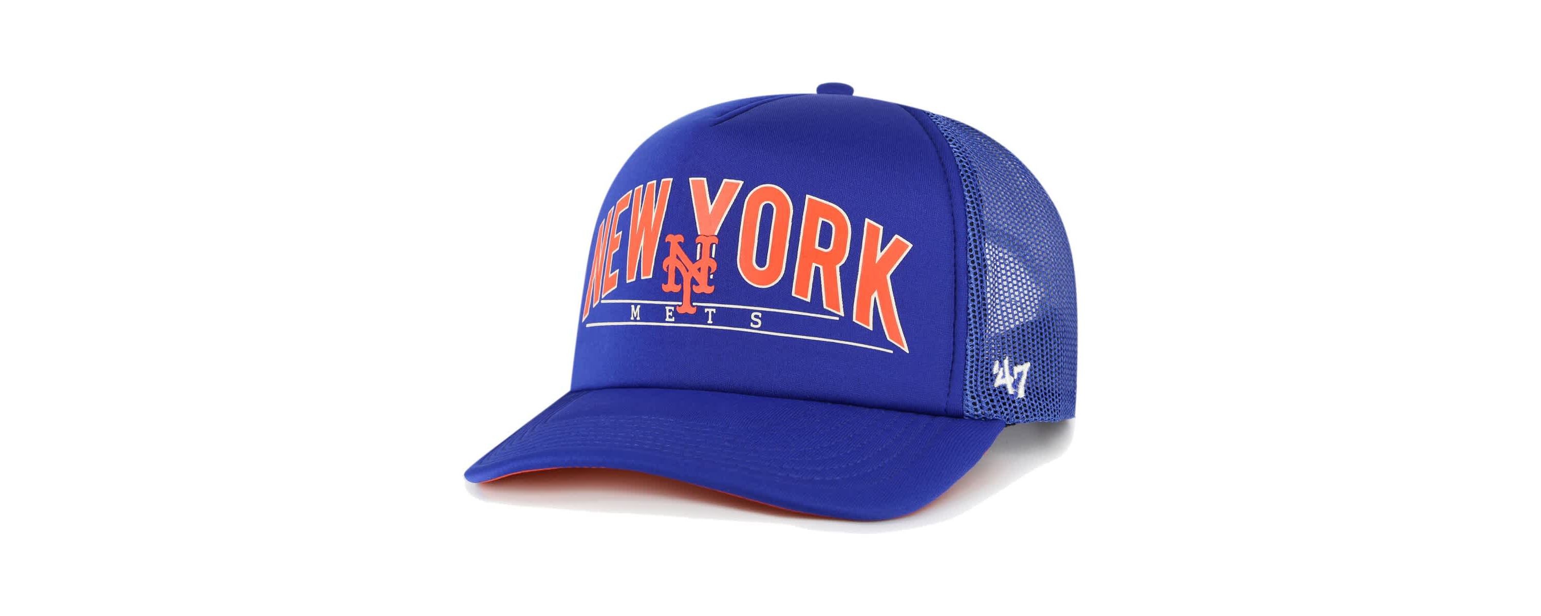 '47 MLB New York Mets Backhaul Foam Trucker Snapback Hat | Belk