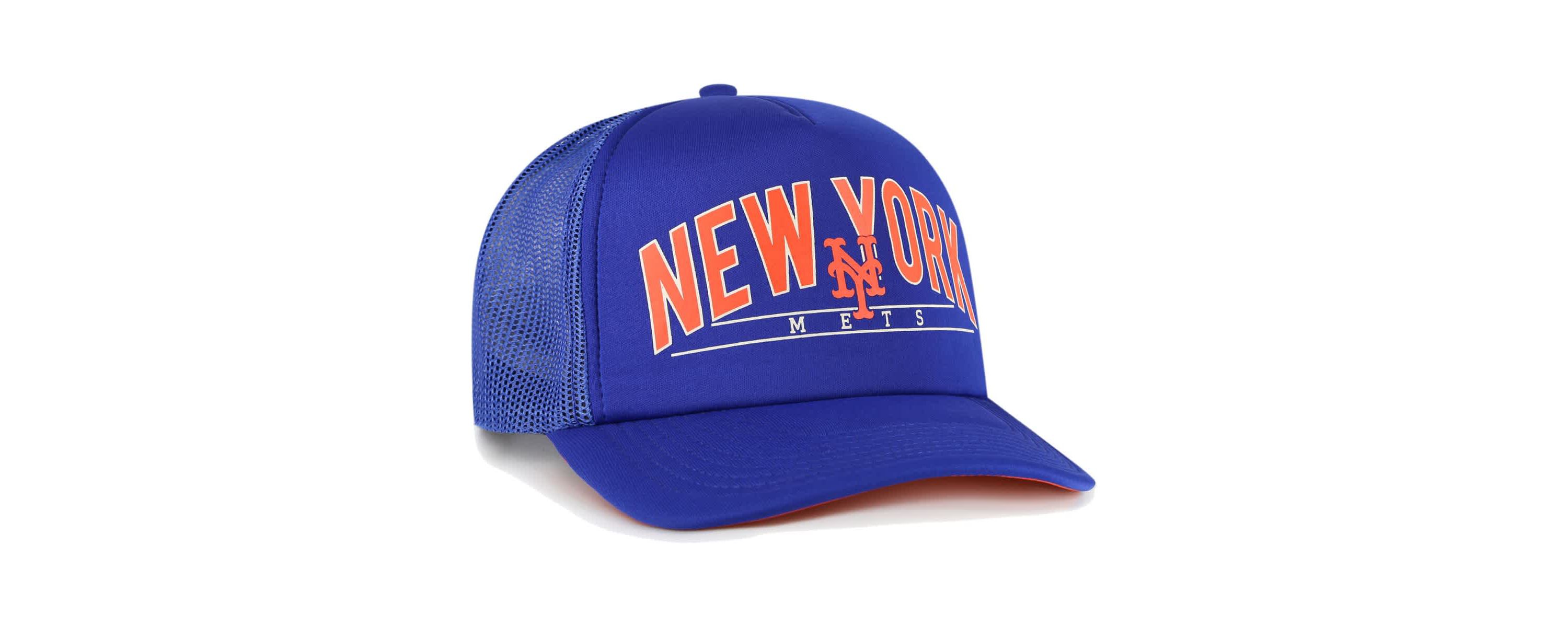 '47 MLB New York Mets Backhaul Foam Trucker Snapback Hat | Belk