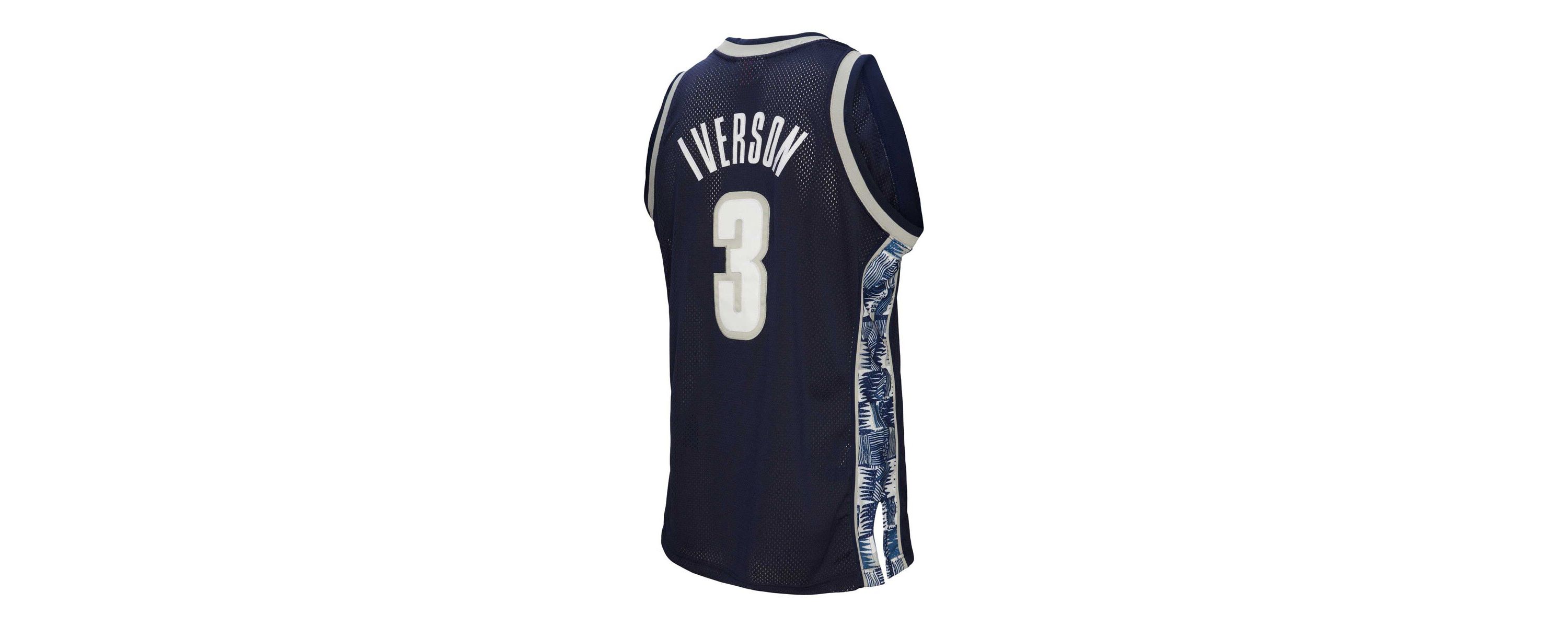Mitchell & Ness NCAA Allen Iverson Georgetown Hoyas 1995/96 Authentic ...