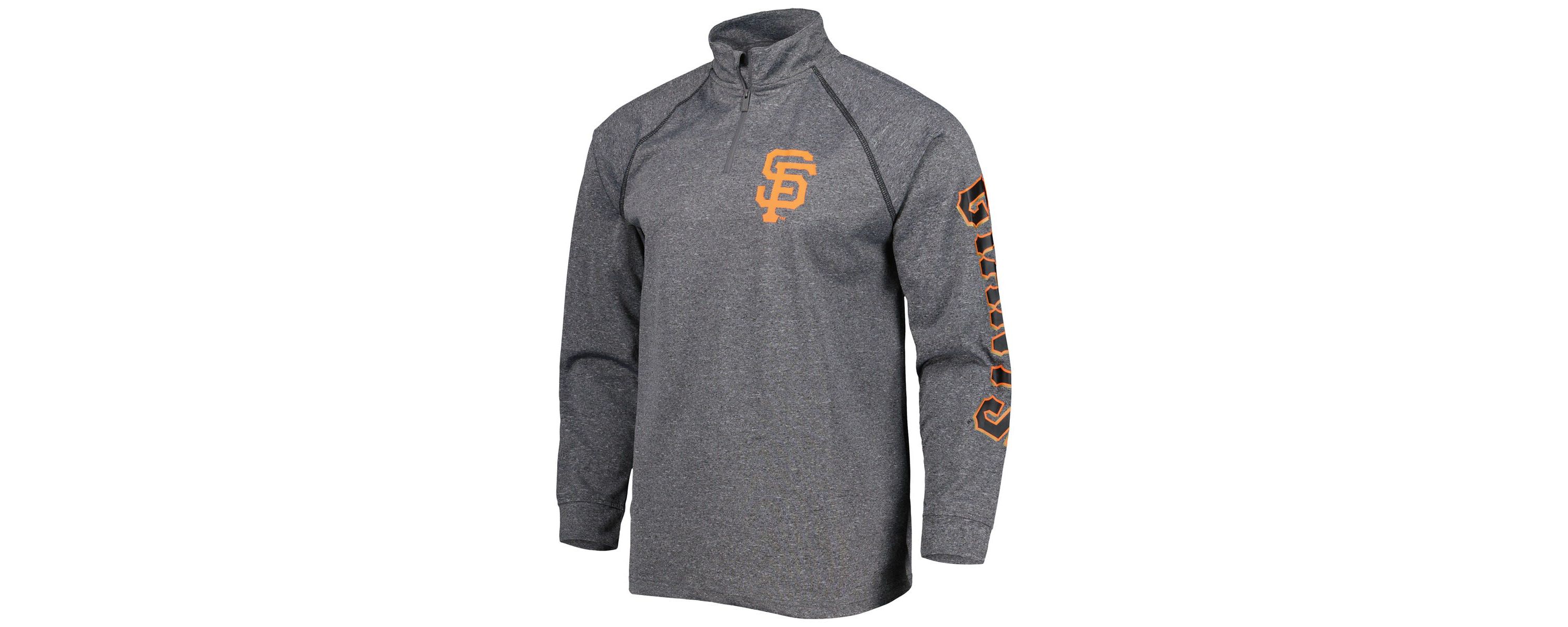 Stitches MLB San Francisco Giants Wordmark Raglan Quarter-Zip Top | Belk